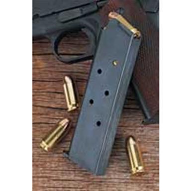 U.S. 1911 Blued Steel, .45 Caliber Magazine, 7 Rounds - 31770, Handgun ...