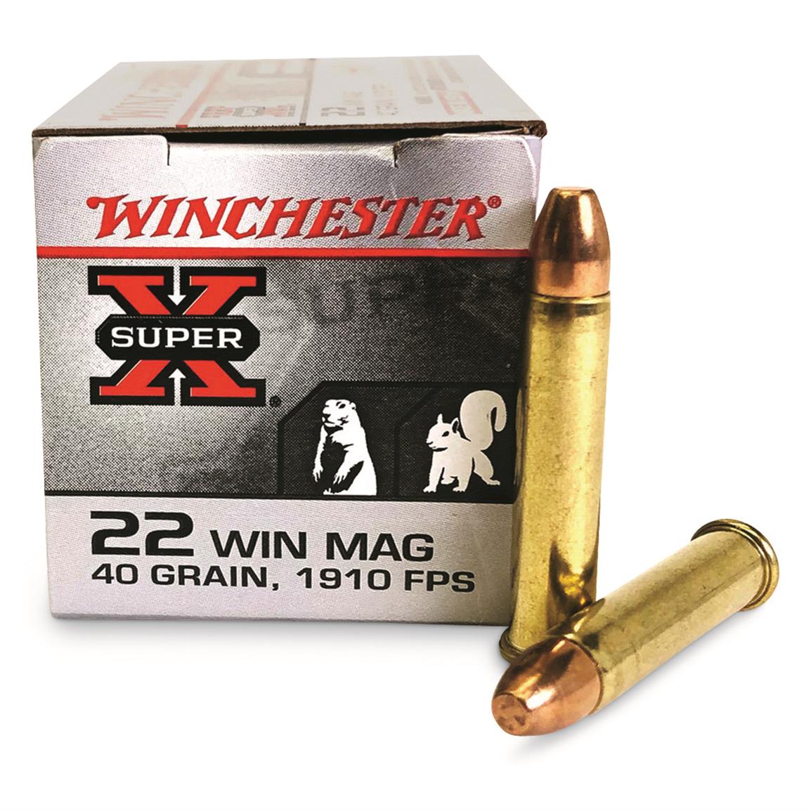 Winchester Super X 22 Magnum FMJ 40 Grain 1 000 Rounds 12027 Winchester Super X 22 Magnum FMJ 40 Grain 1 000 Rounds 12027
