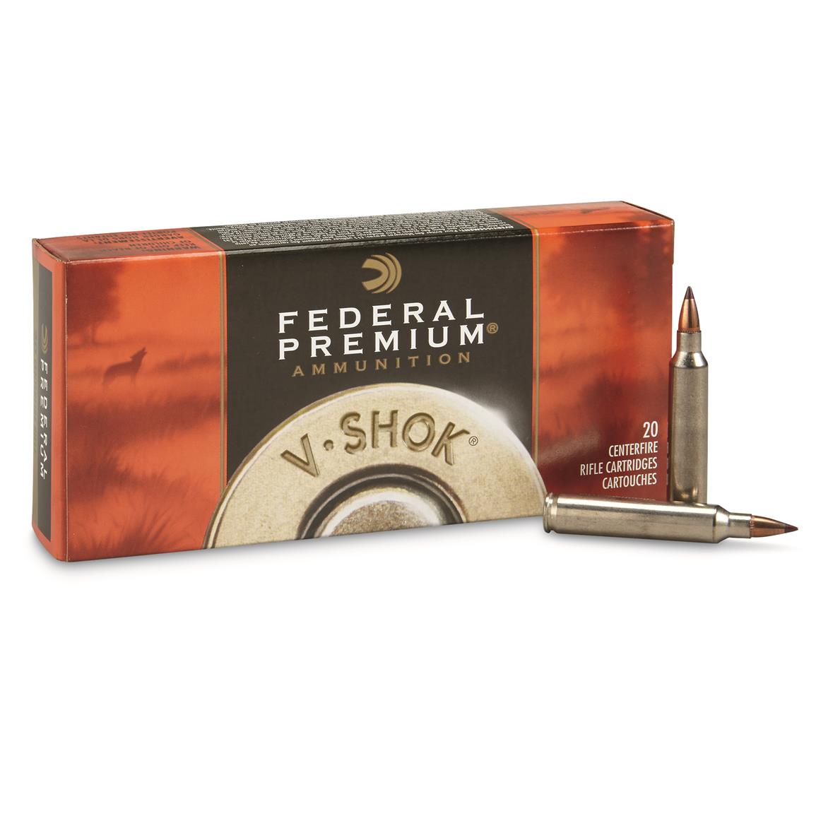 Federal Premium V Shok 204 Ruger NBT Varmint 32 Grain 20 Rounds Federal Premium V Shok 204 Ruger NBT Varmint 32 Grain 20 Rounds
