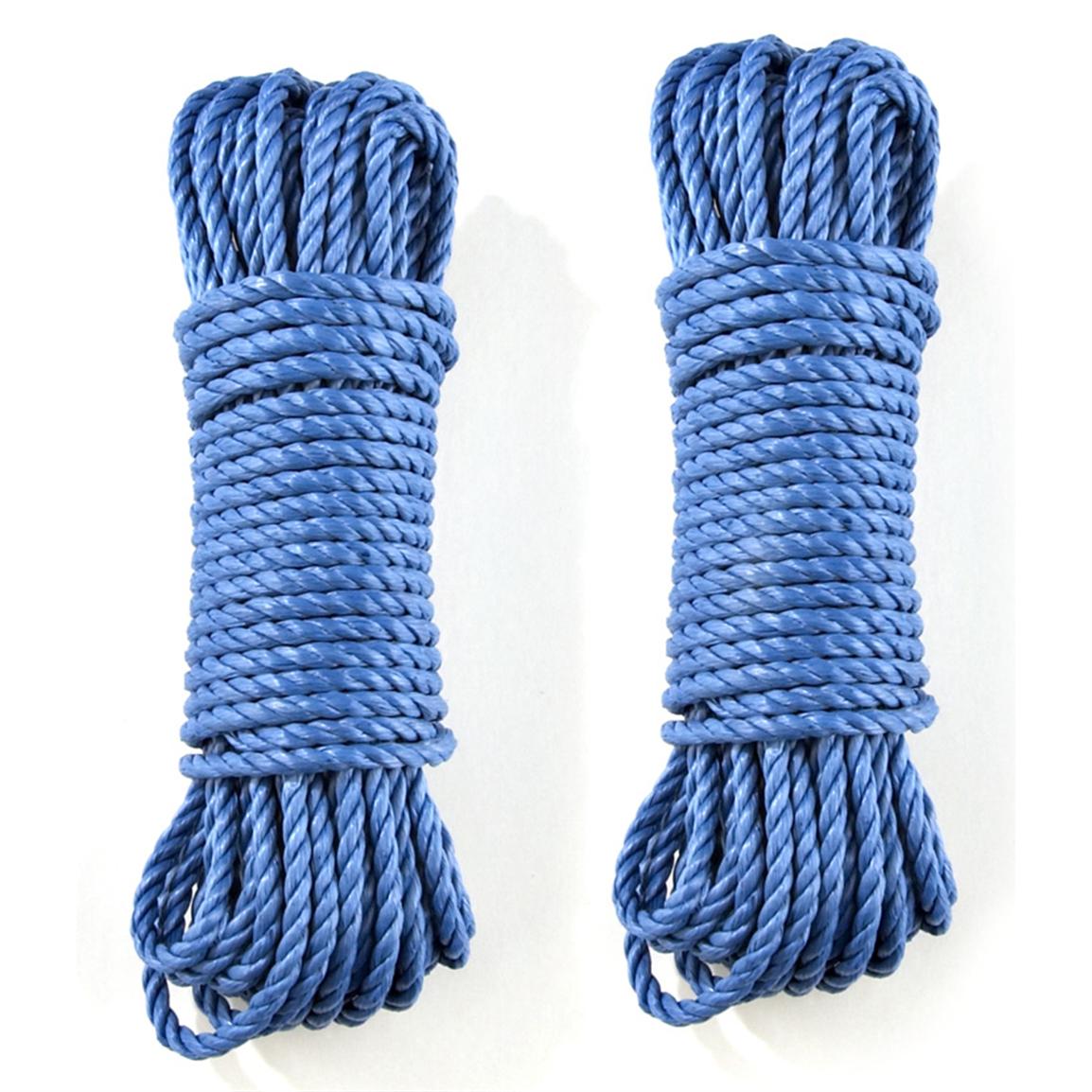 2 Pk 1 4 x50 Poly Rope 145009 Ropes Paracord At Sportsman s Guide