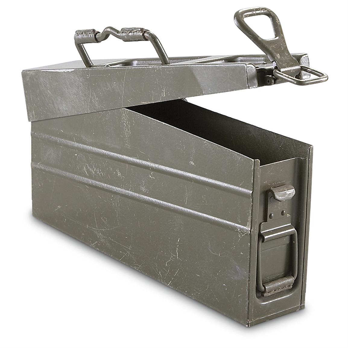 Used German Military Ammo Can, Olive Drab - 157456, Storage Containers ...