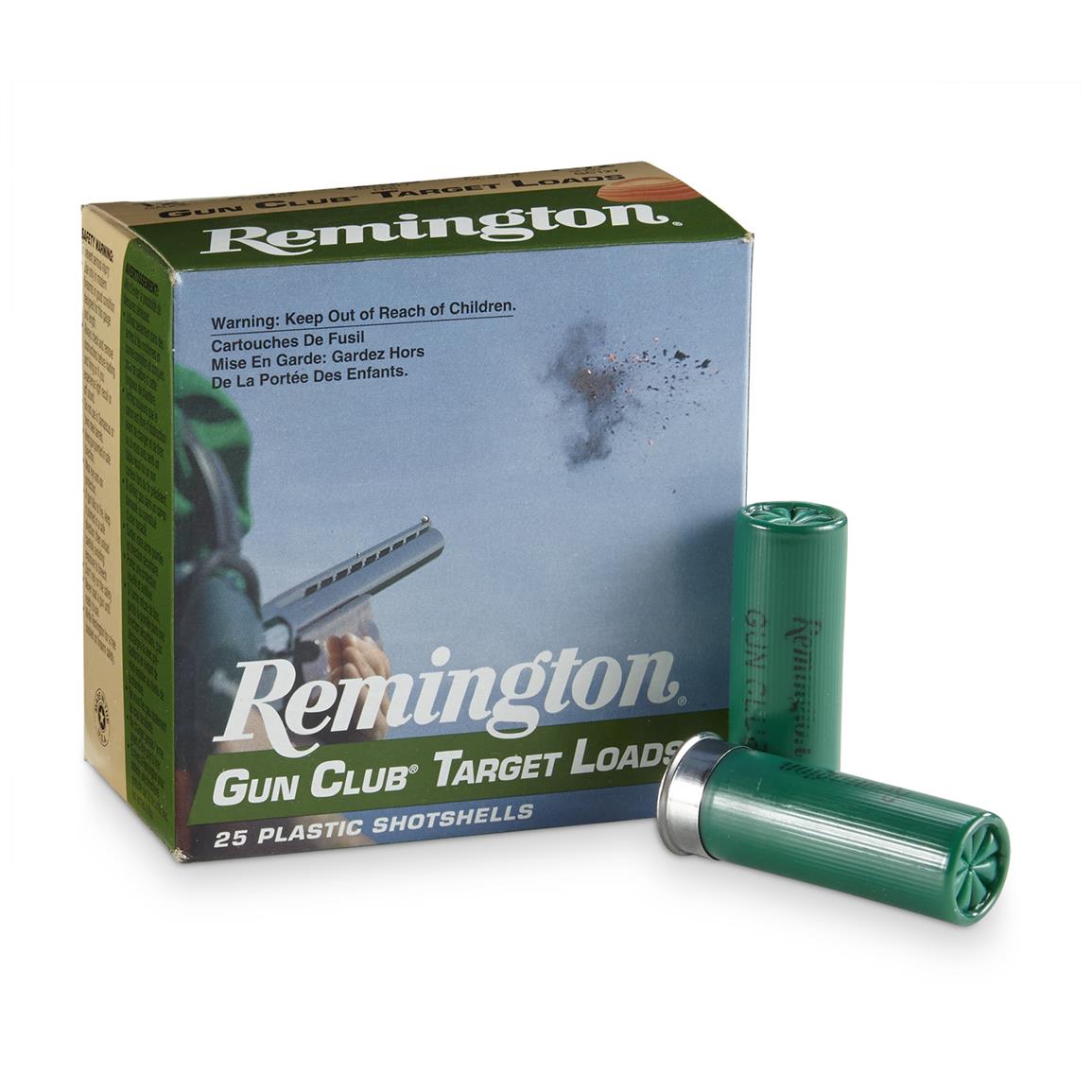 Remington Gun Club Target Loads 12 Gauge 2 3 4 Shells 1 1 8 Oz