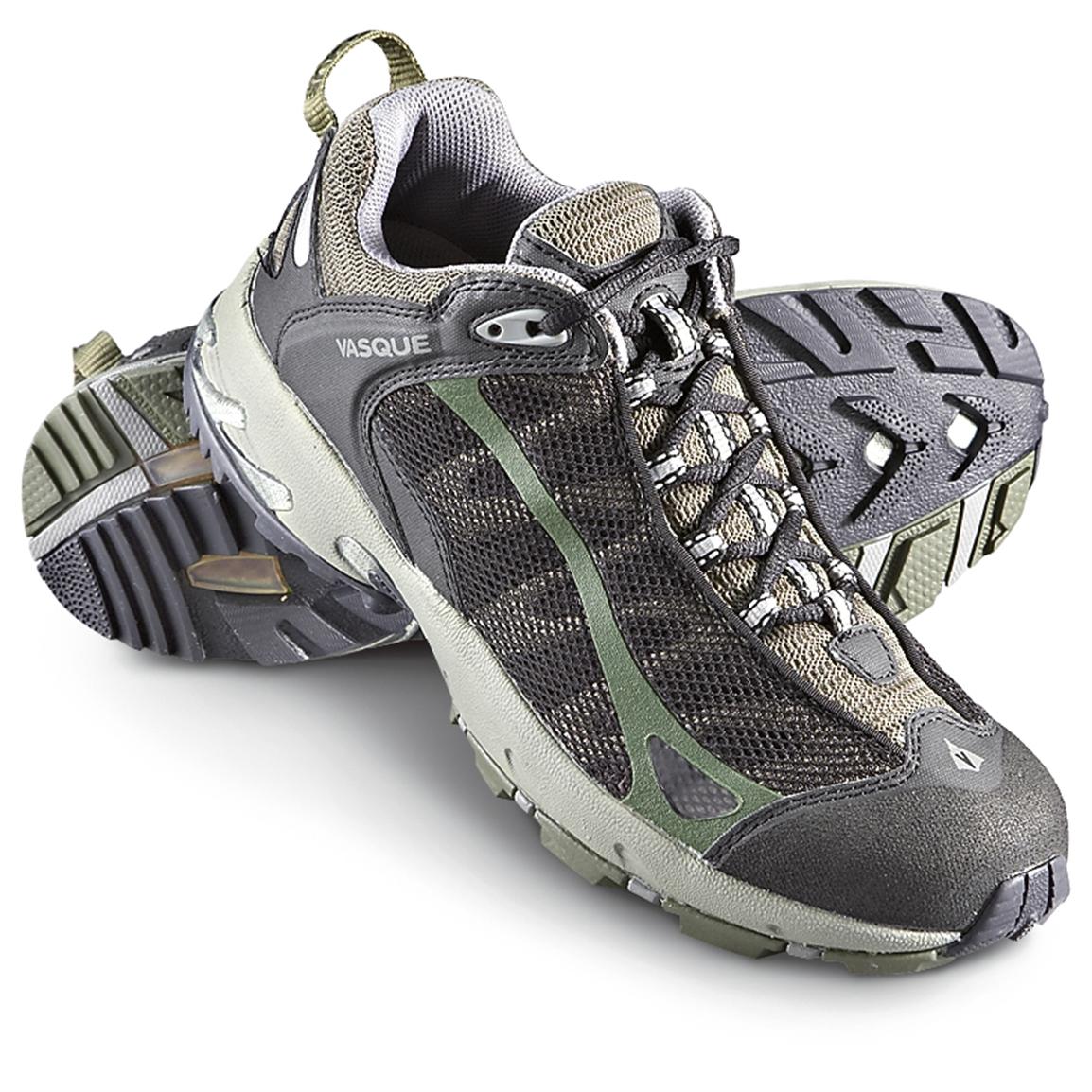 Men's Vasque® Velocity VST Trail Shoes, Olive / Black - 183657, Hiking ...
