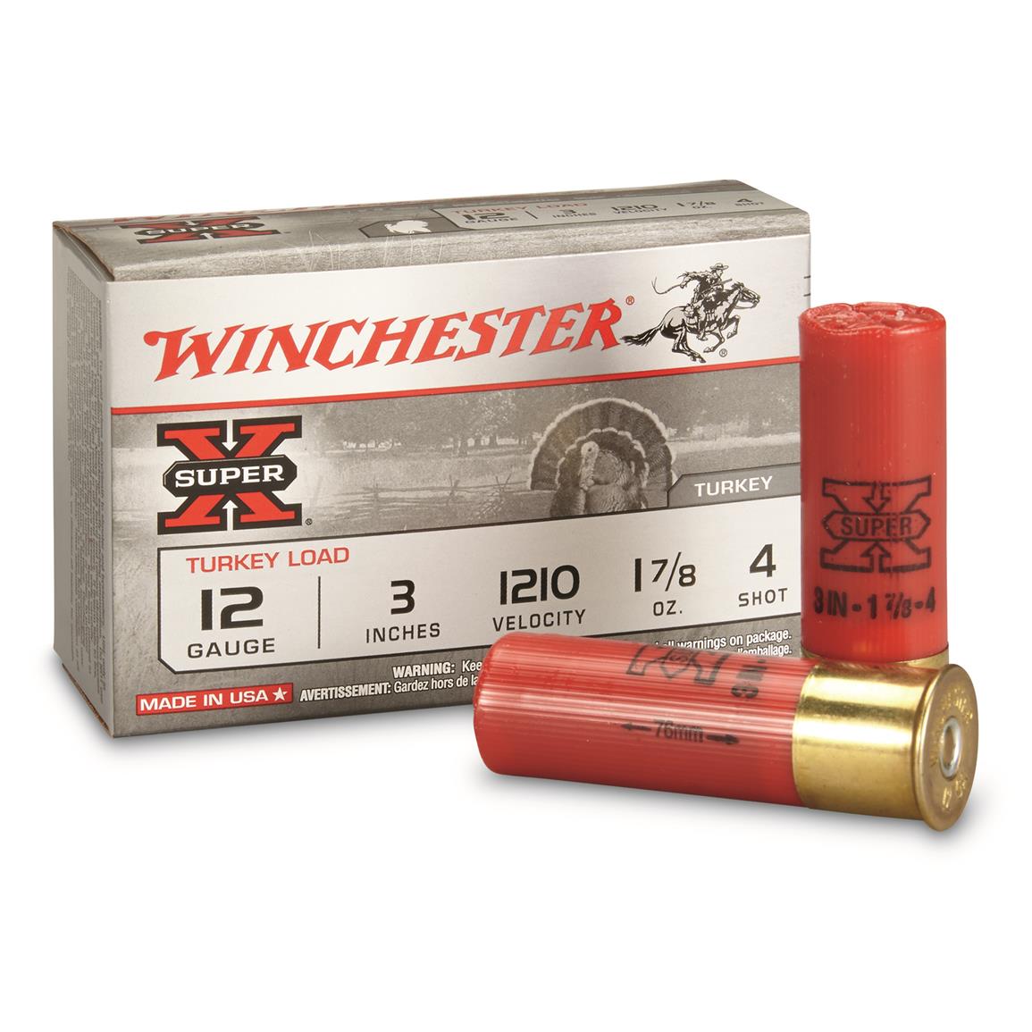 Winchester 12 Gauge 3 1 7 8 Oz Turkey Loads 10 Rounds 186298 Winchester 12 Gauge 3 1 7 8 Oz Turkey Loads 10 Rounds 186298