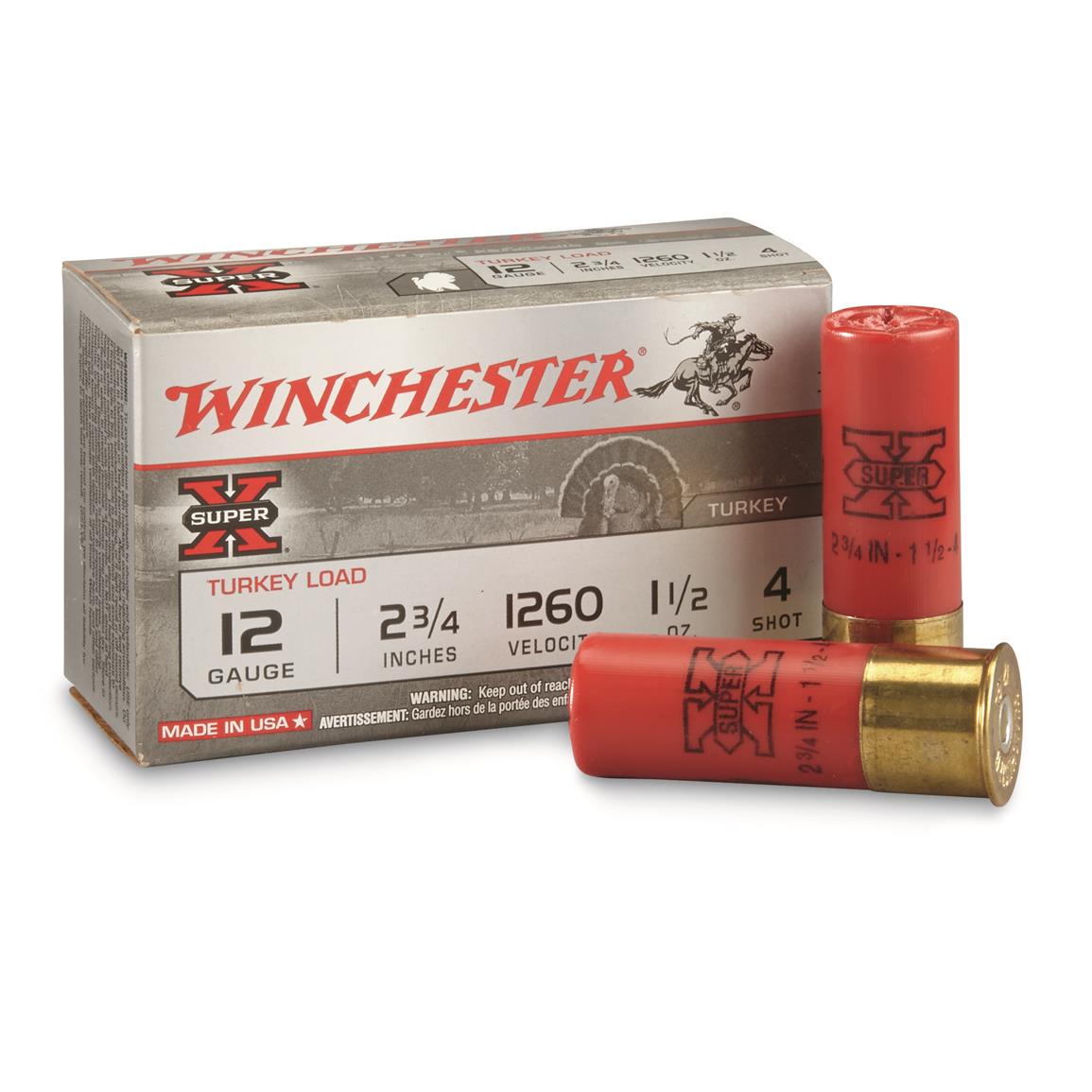 Winchester 12 Gauge 2 3 4 1 1 2 Oz Turkey Loads 10 Rounds