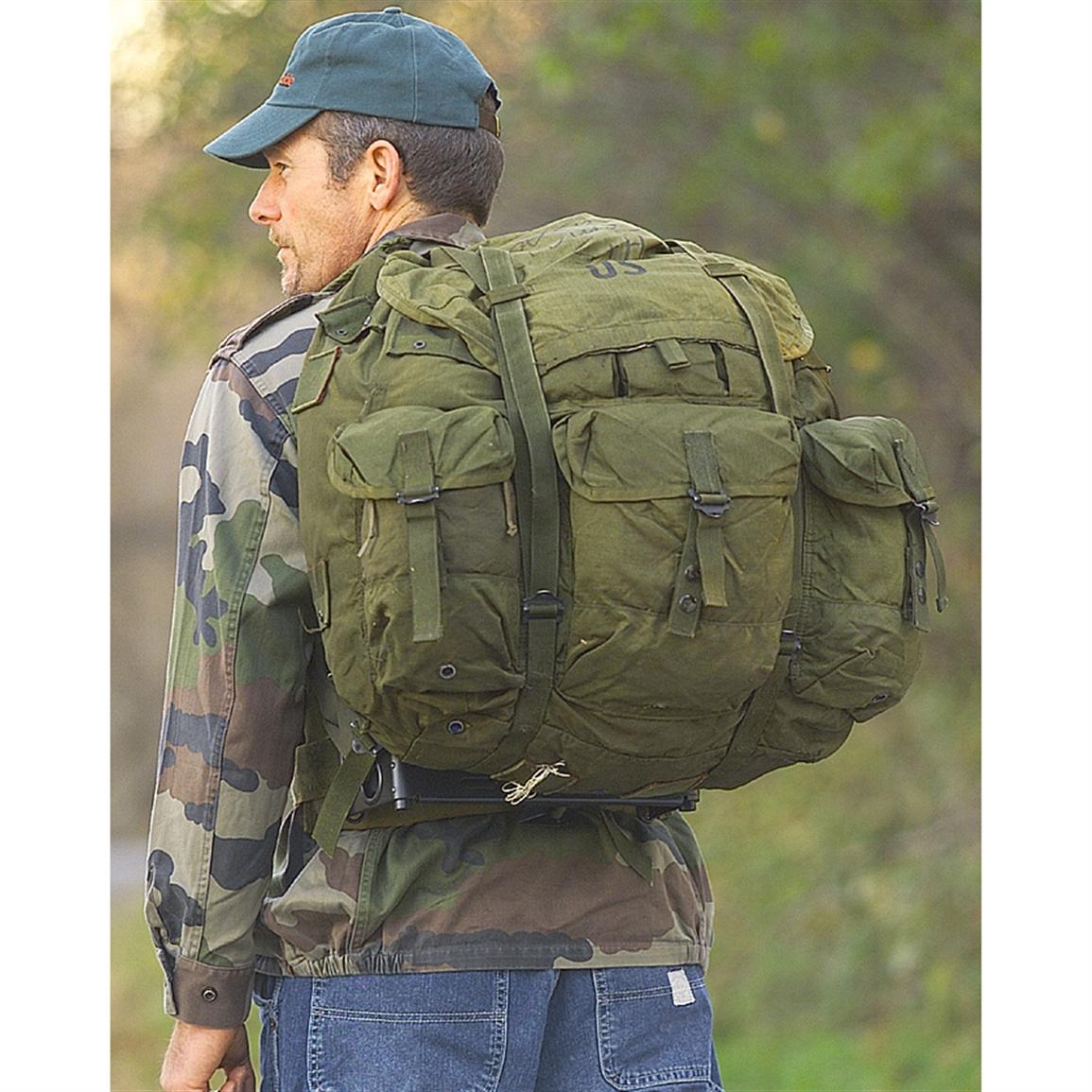 Complete U.S. Military Surplus Large ALICE Pack with Metal Frame, Used ...