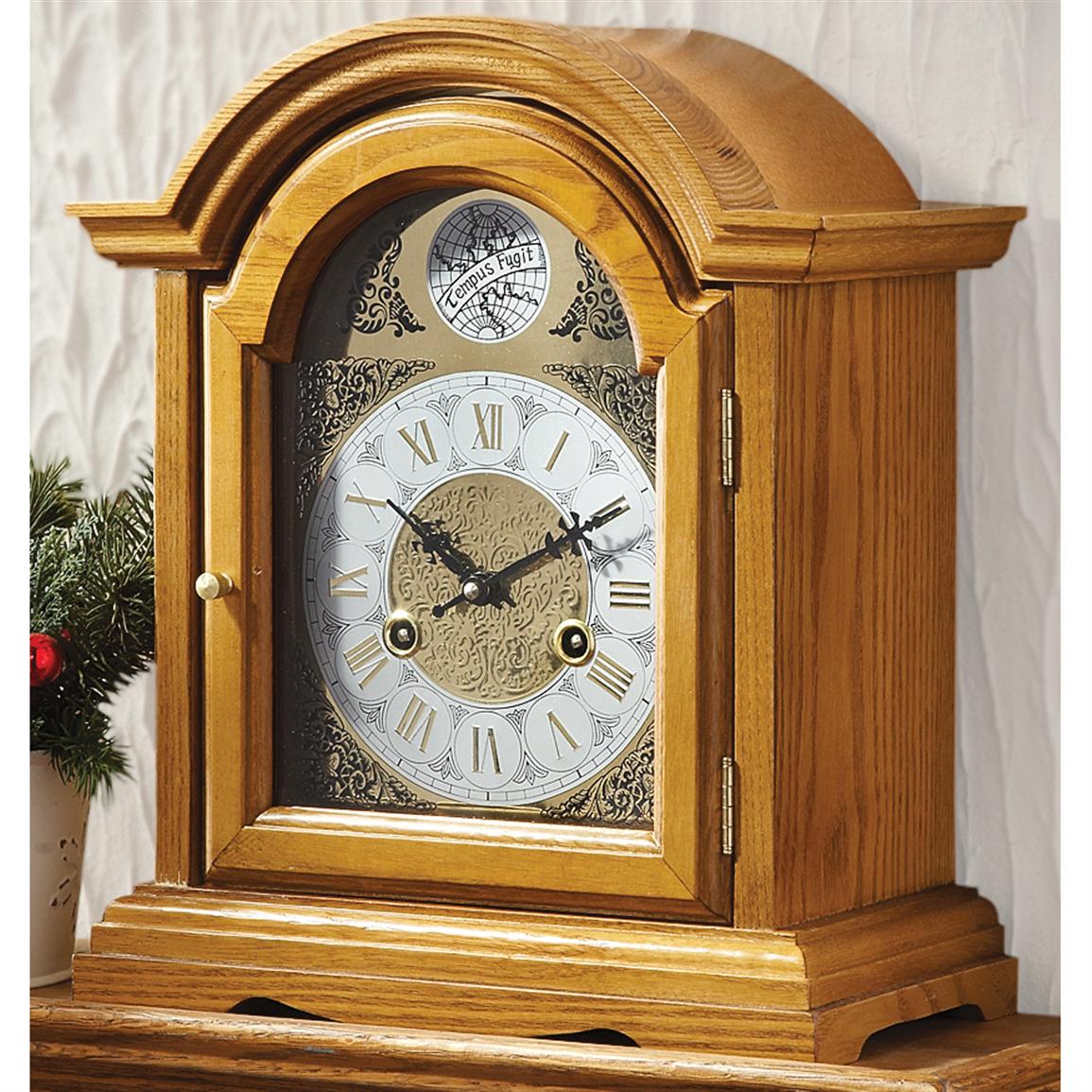 Wood Mantel Clock 189665 Clocks Wall Clocks At Sportsman s Guide
