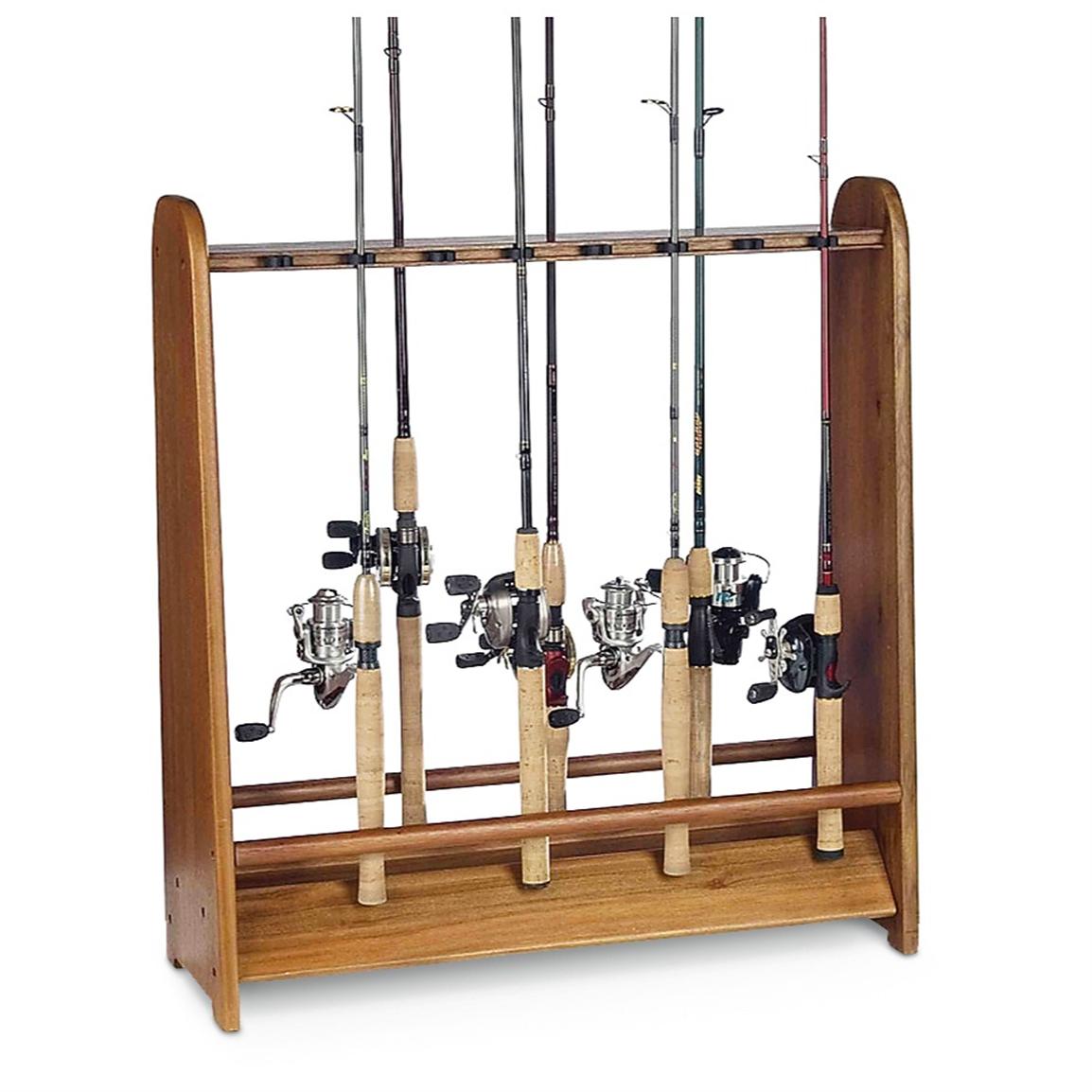 Organized Fishing® 16 - rod Floor Rack - 204727, Fishing Rod Racks at ...