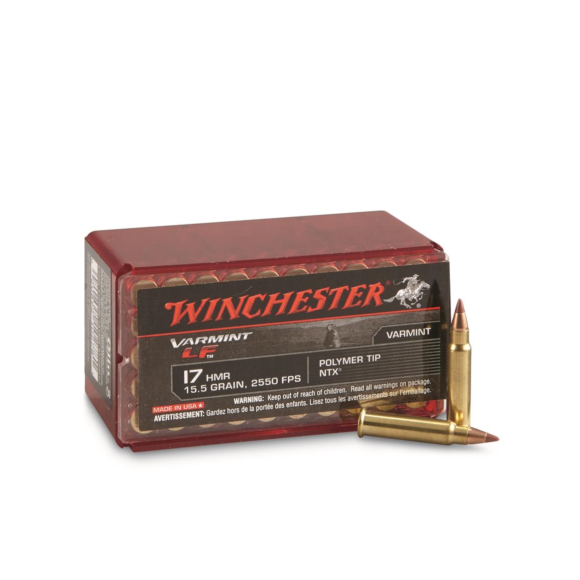 Winchester 17 HMR NTX Lead Free 15 5 Grain 50 Rounds 204977 17 Winchester 17 HMR NTX Lead Free 15 5 Grain 50 Rounds 204977 17
