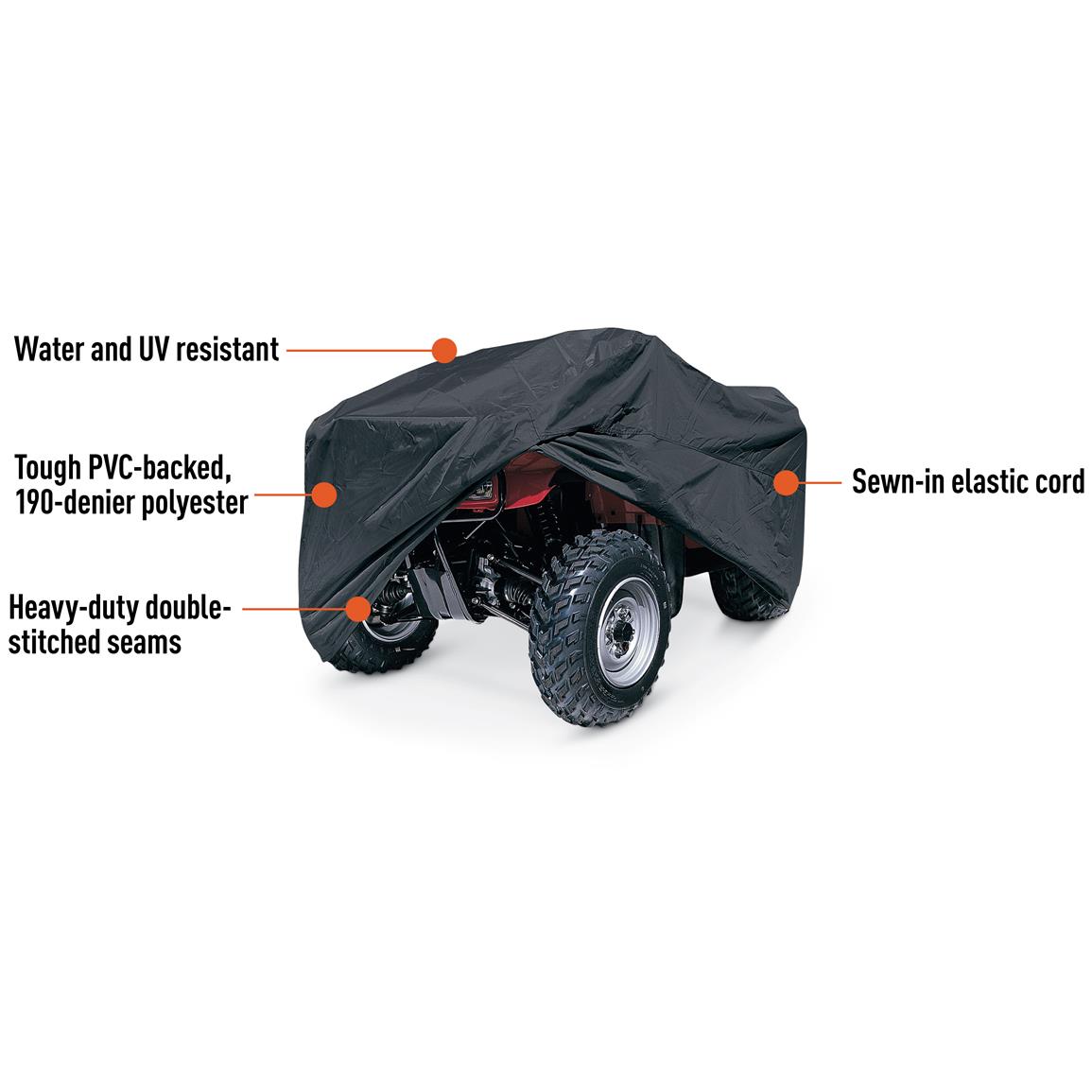 Guide Gear Storage ATV/4 Wheeler Cover - 209726, ATV, UTV, Motorcycle ...