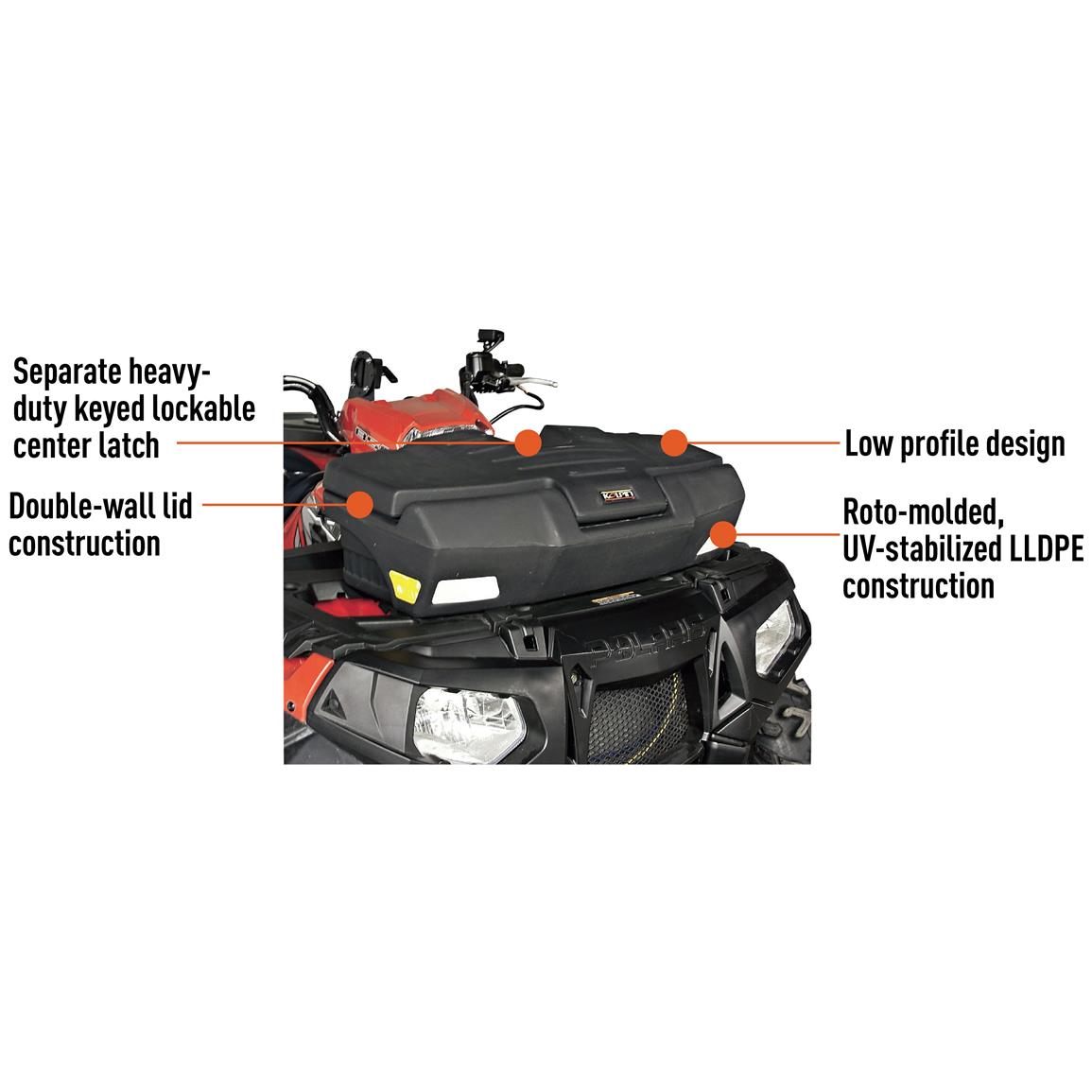 Kolpin 93101 Front Trail Box - 218795, Racks, Bags, Loungers & Boxes at ...