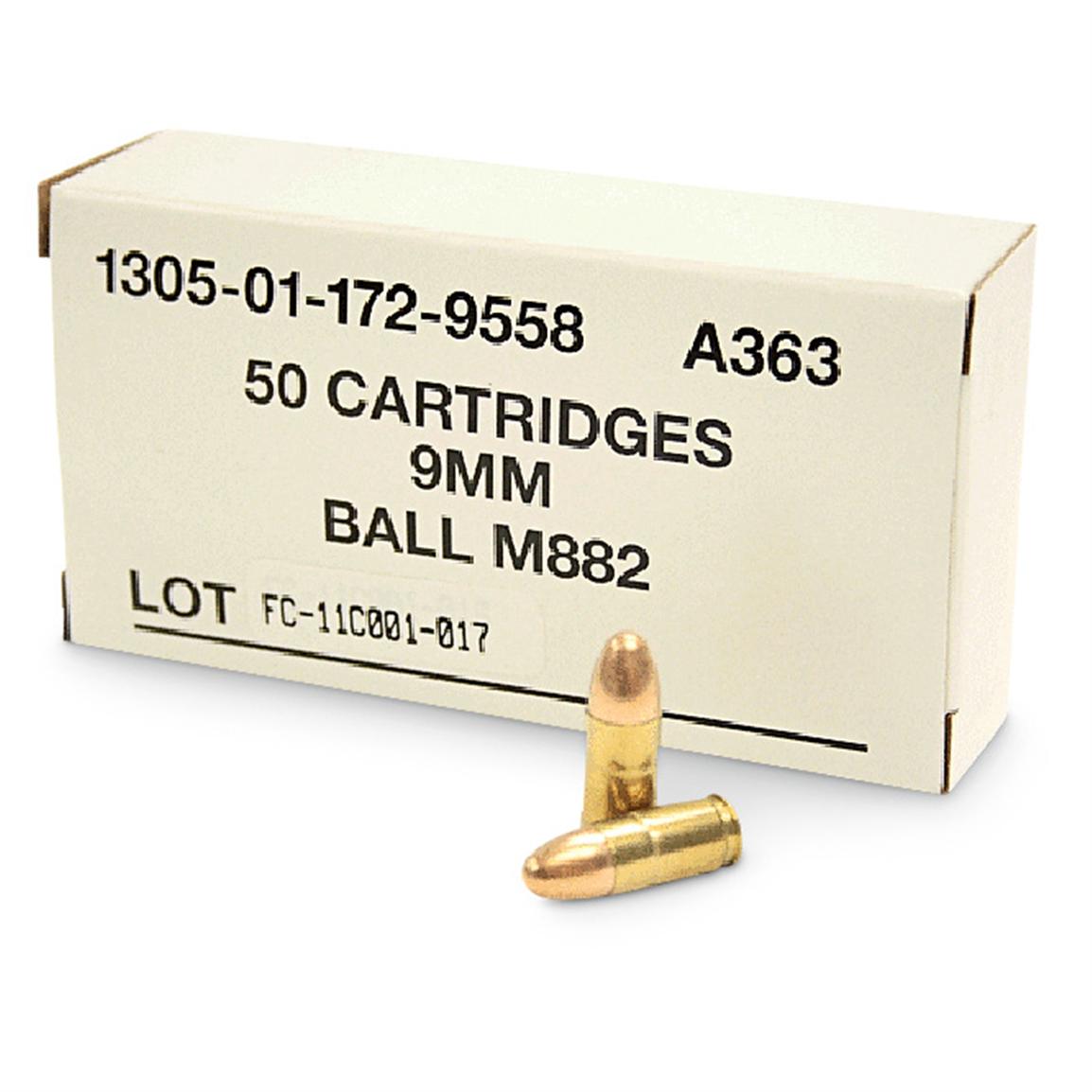 Fiocchi, 9mm Luger, FMJ, 147 Grain, 500 Rounds - 10777, 9mm Ammo at ...