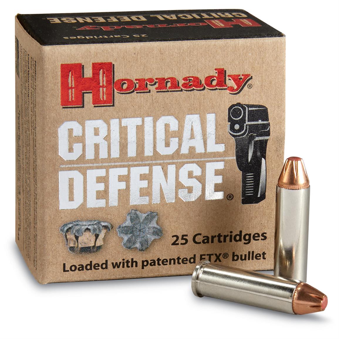 Hornady Critical Defense 32 H R Magnum FTX 80 Grain 25 Rounds