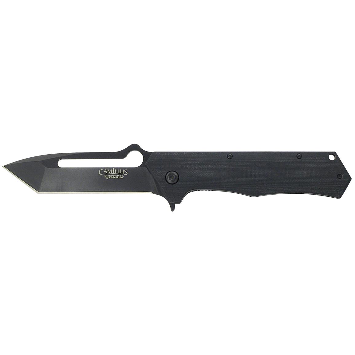 Camillus 9 3/4" Carbonitride Titanium Folding Knife - 617956, Folding ...