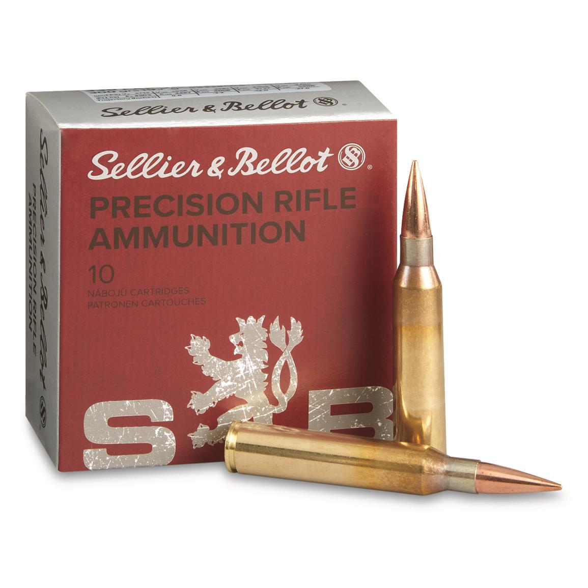 Sellier & Bellot, .338 Lapua Magnum, Hollow Point Boat Tail, 300 Grain ...