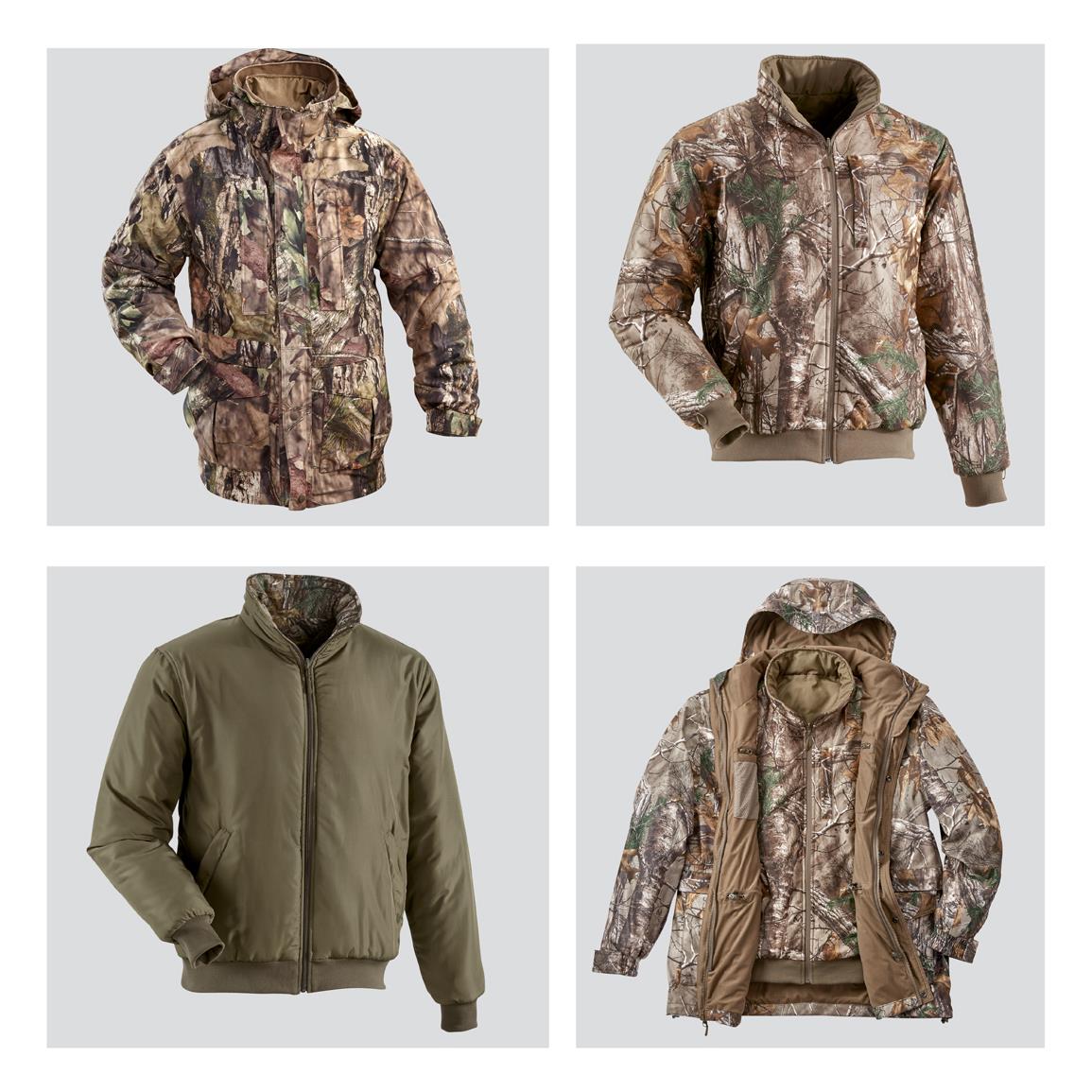 Guide Gear Steadfast 4-in-1 Hunting Parka, 150 Gram Thinsulate Platinum ...