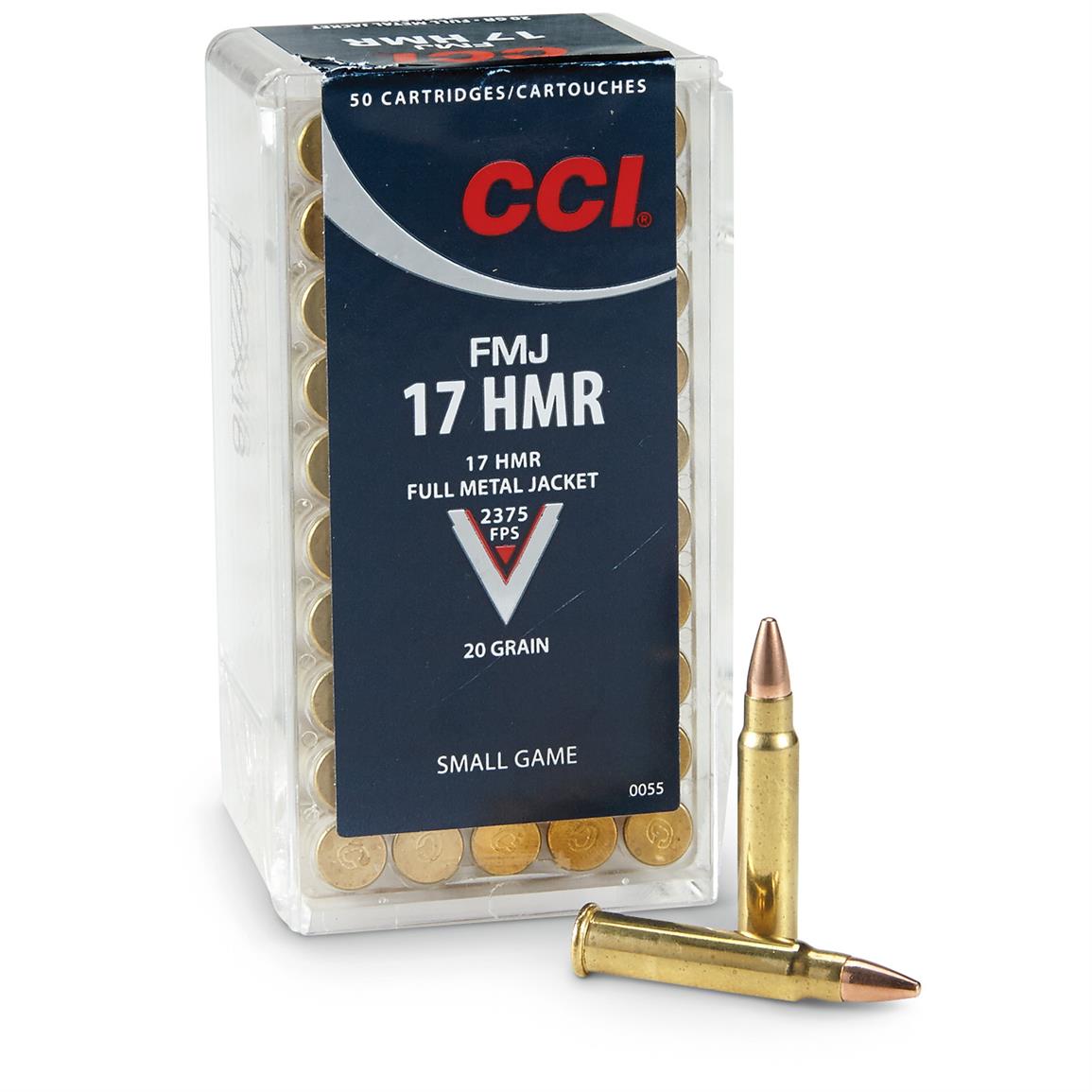 CCI 17 HMR FMJ 20 Grain 50 Rounds 672717 17 HMR Ammo At CCI 17 HMR FMJ 20 Grain 50 Rounds 672717 17 HMR Ammo At