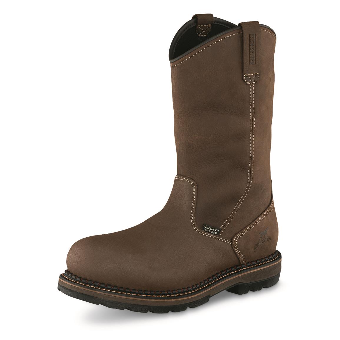 Irish Setter Men's Marshall Waterproof Steel Toe Western Work Boots ...