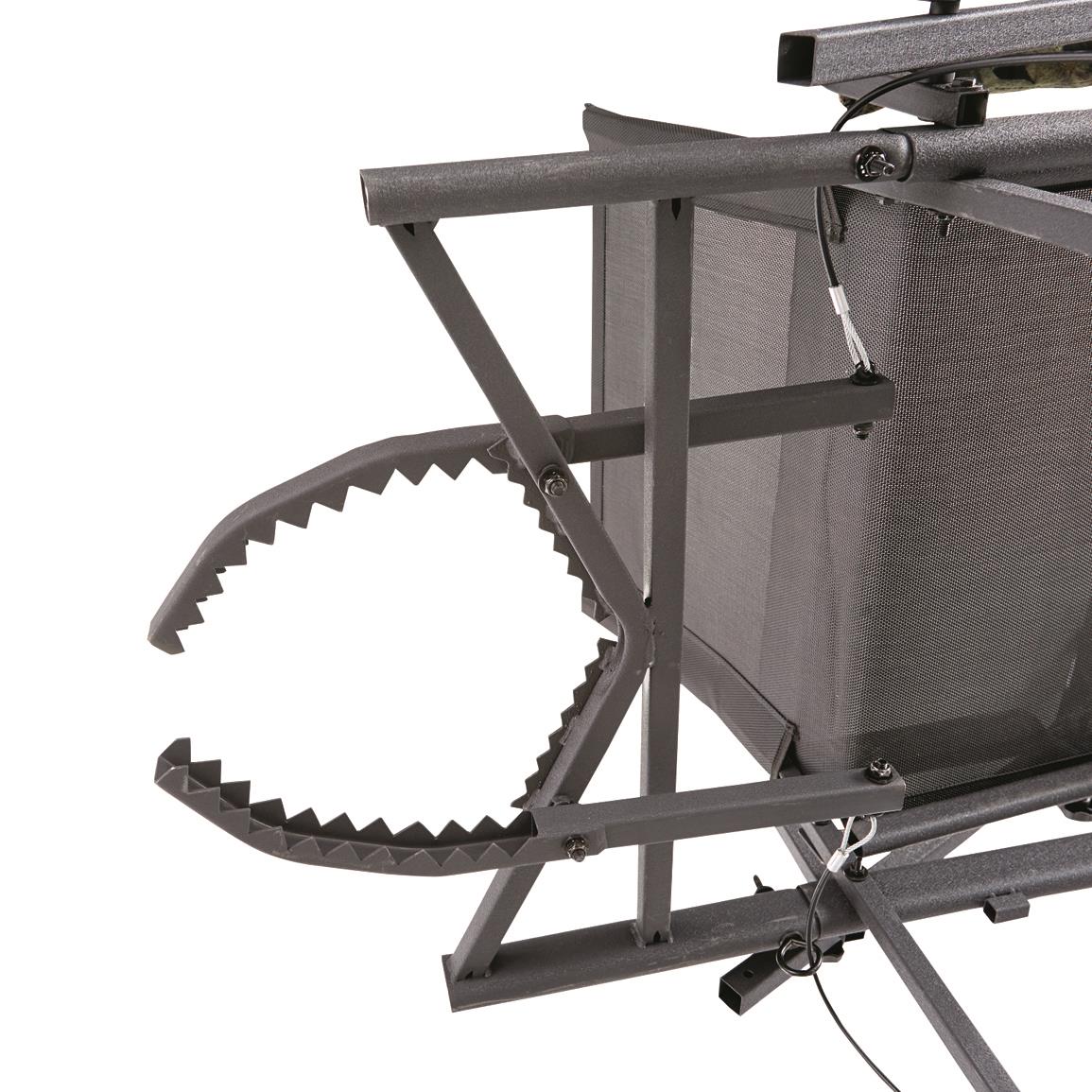 Guide Gear 20' 2-man Double Rail Ladder Tree Stand with Hunting Blind ...