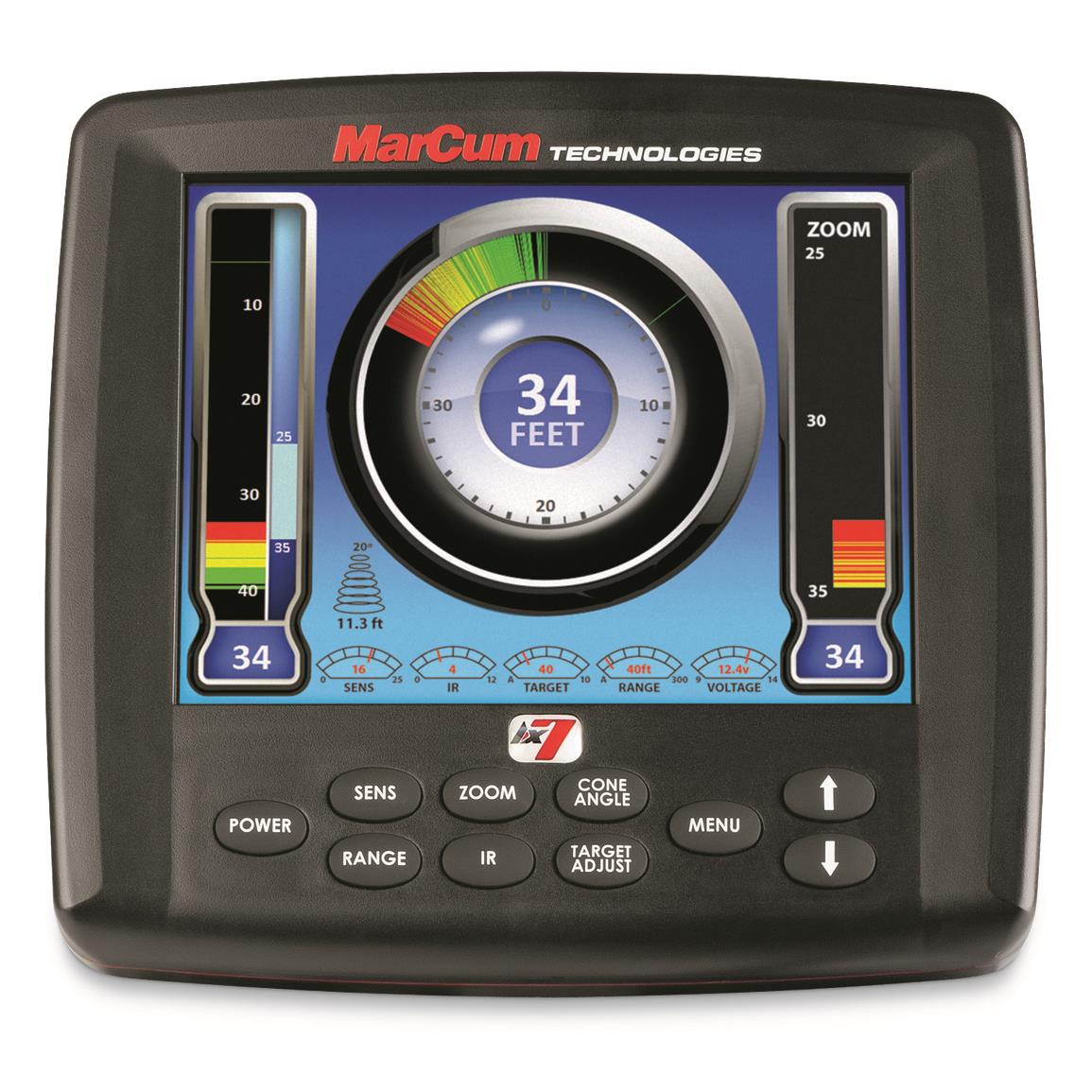 Marcum LX-7L Digital Ice Fishing Sonar System - 718372, Ice Fishing ...