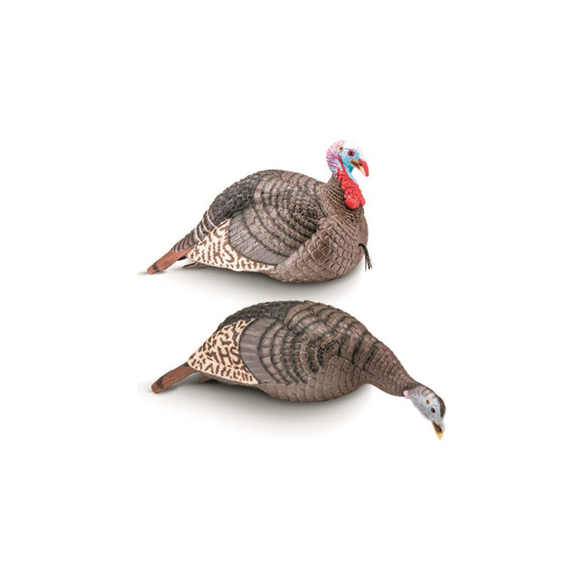 H.S. Strut Strut-Lite Jake and Feeding Hen Turkey Decoys, 2 Piece ...