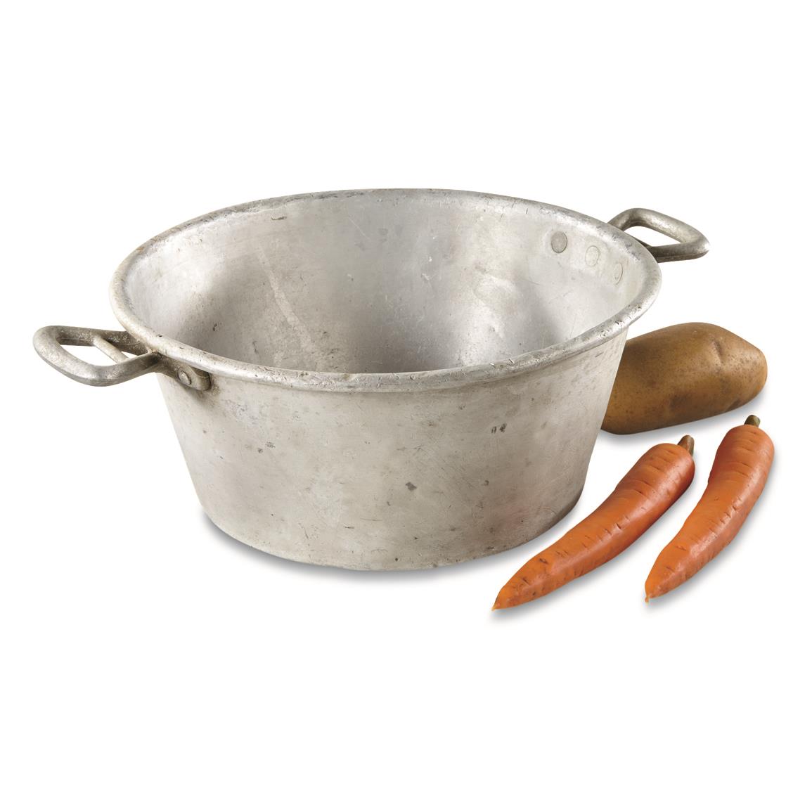 French Military Surplus Aluminum 8 Quart Cooking Pot, Used | Sportsman ...