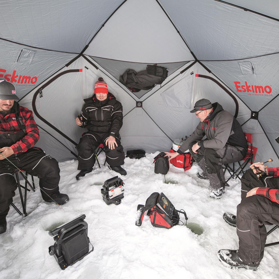Clam Ice Team Kenai XT Thermal Ice Fishing Shelter, 1-Person - 728404 ...