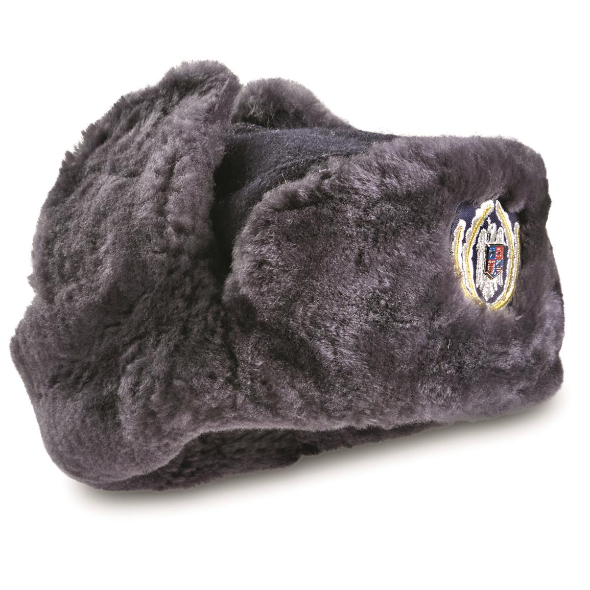 Romanian Military Surplus Fur Ushanka Hat, Like New | Sportsman's Guide