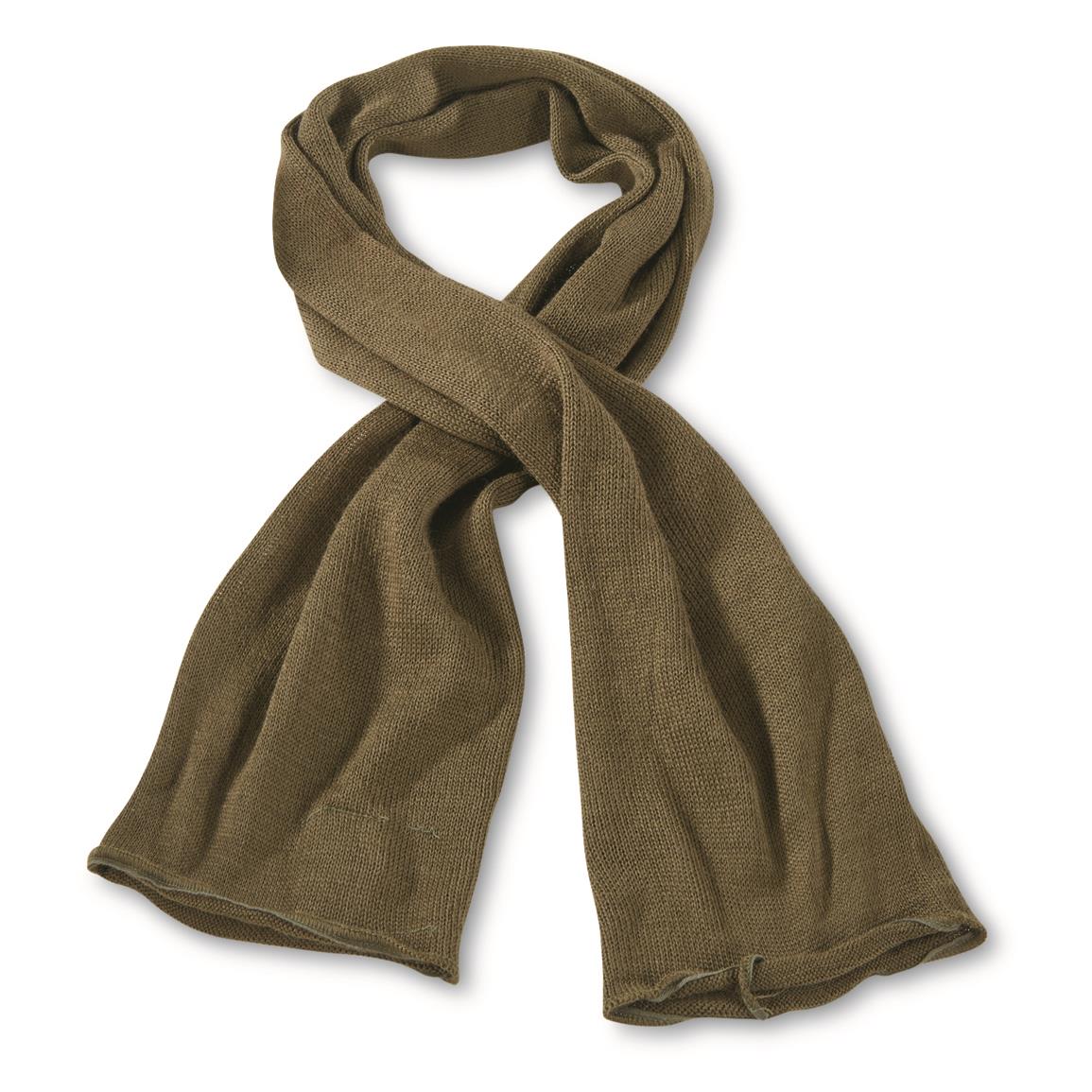 U.S. Military Surplus Wool Scarf, New - 737576, Military Hats & Caps at ...
