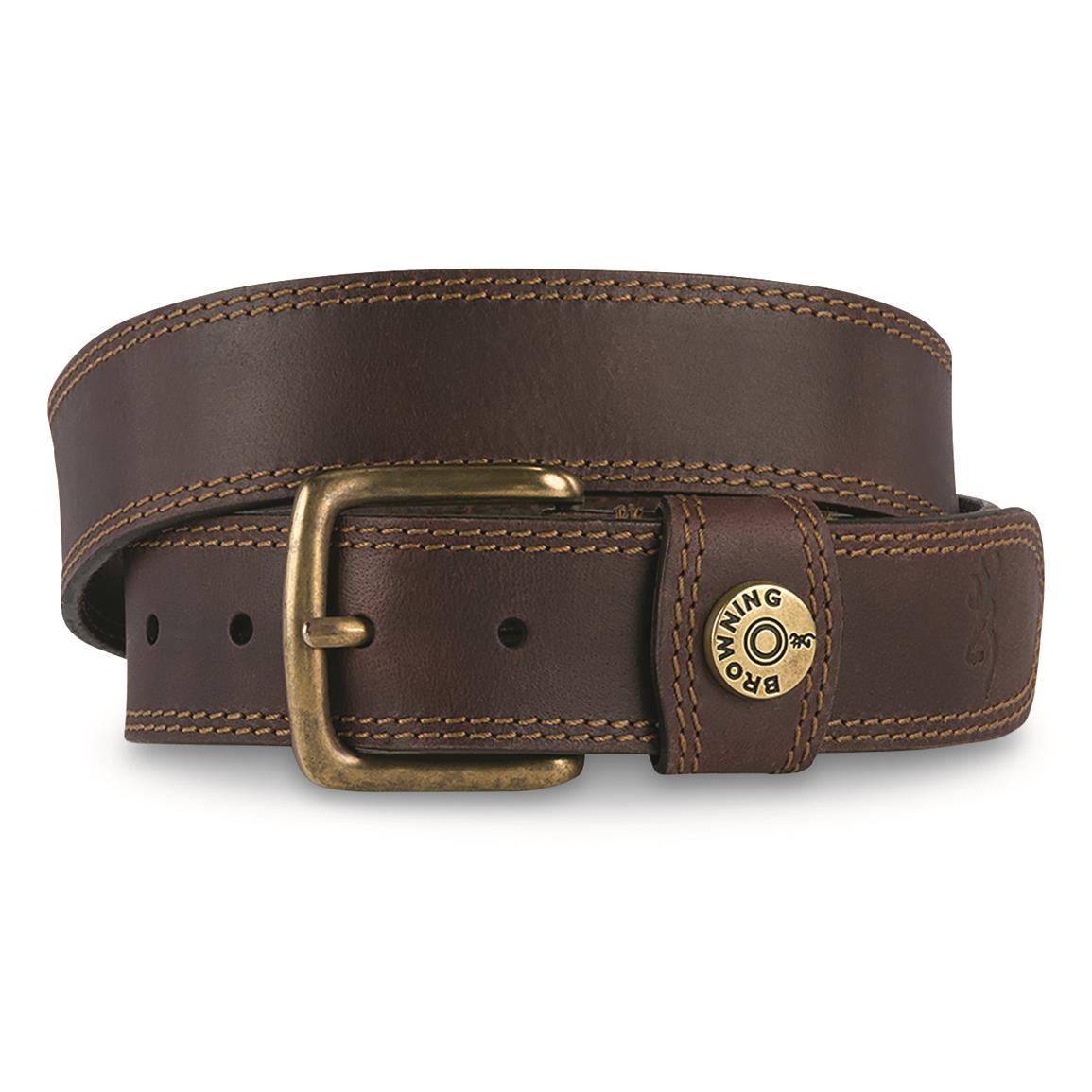 Browning Leather Slug Belt | Sportsman's Guide