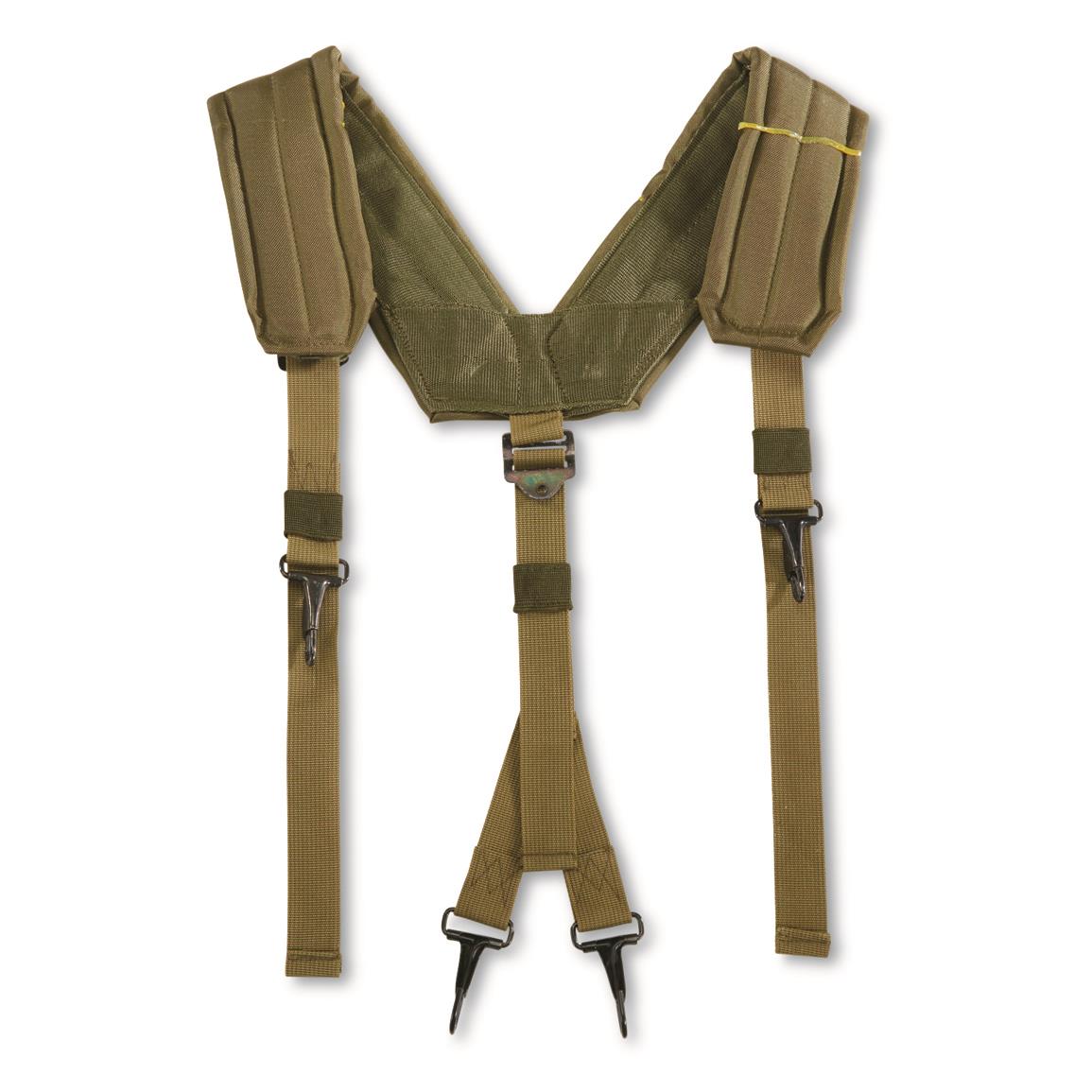 U.S. Military Padded Y Suspenders, 3 Pack, Reproduction - 741151 ...