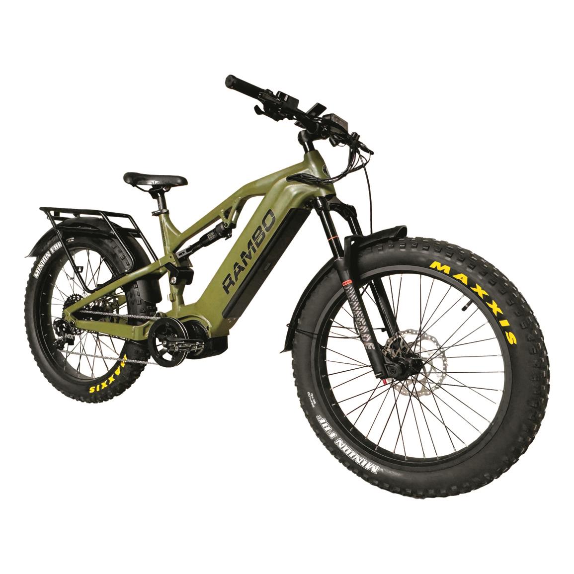 Rambo Dominator UltraDrive E-Bike, Olive Drab | Sportsman's Guide