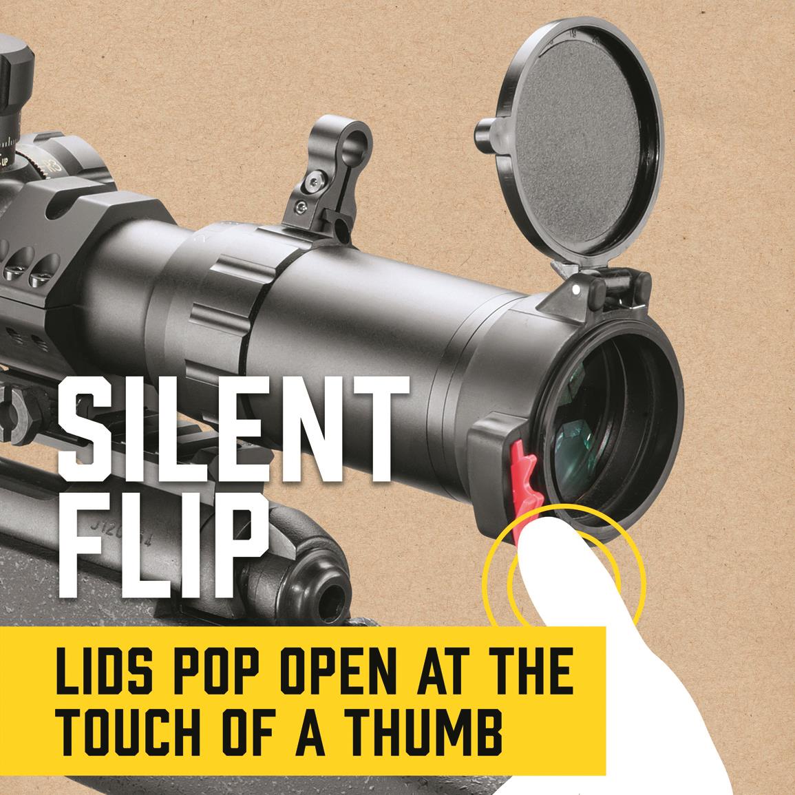 Butler Creek Flip Open Size 18 Eyepiece, for 43.2mm/1.7" Diameter ...