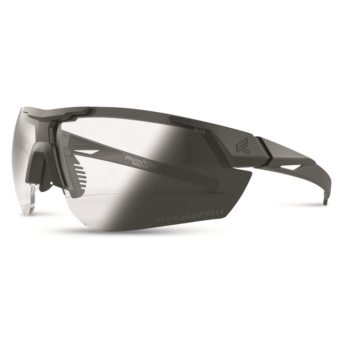 Edge Eyewear Tactical Phantom Rescue Photochromic Vapor Shield Shooting ...