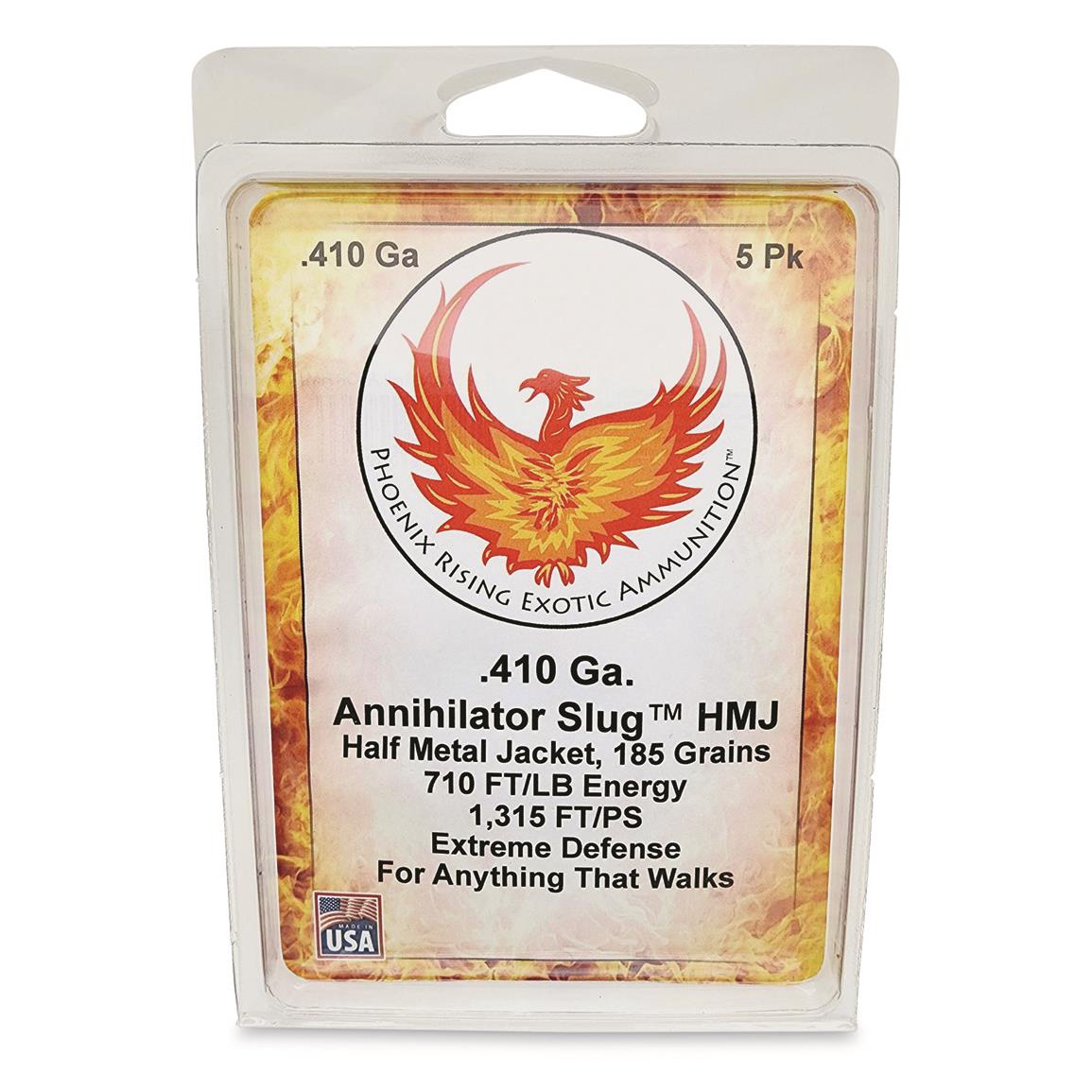 Phoenix Rising Annihilator Slug, .410 Bore 2 1/2", 185-gr. Half Metal ...