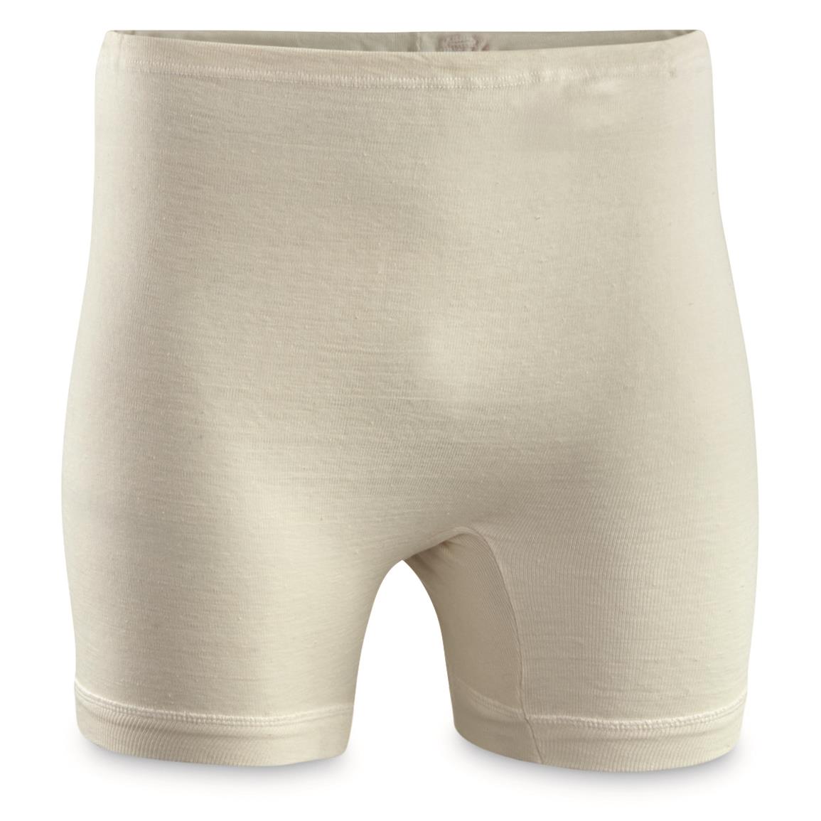 East German Military Surplus Cotton Boxer Shorts, 10 Pairs, New ...