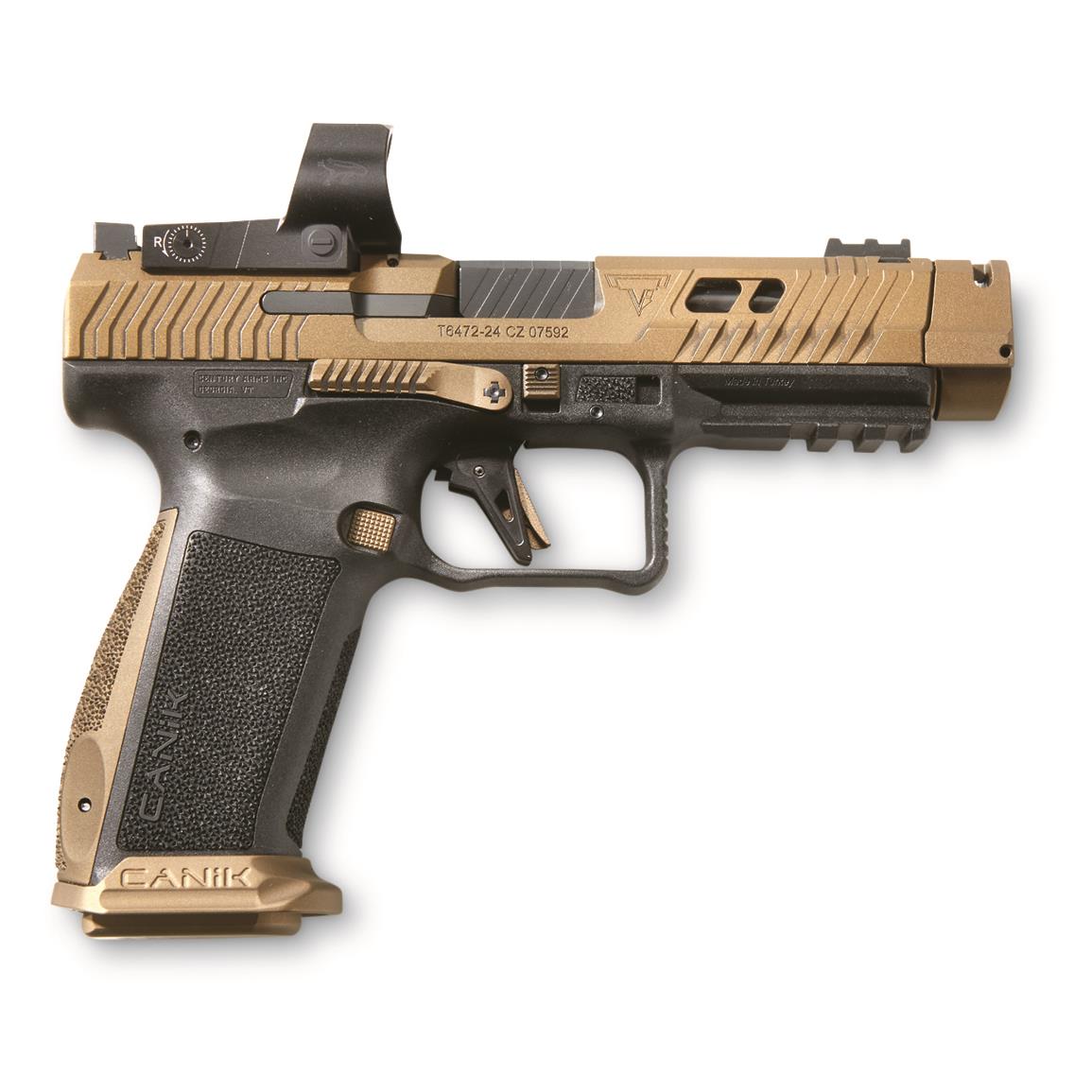 Canik TTI Combat, Semi-automatic, 9mm, 4.6" Barrel, 18+1 Rounds, Mecanik M03 Reflex Sight ...