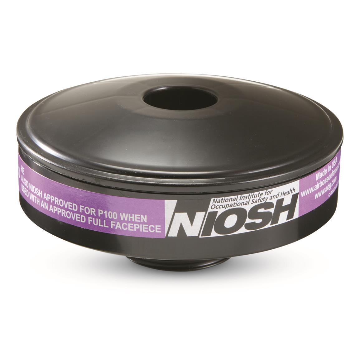 U.S. Municipal Surplus Airboss America 40mm NIOSH Gas Mask Filter, New ...