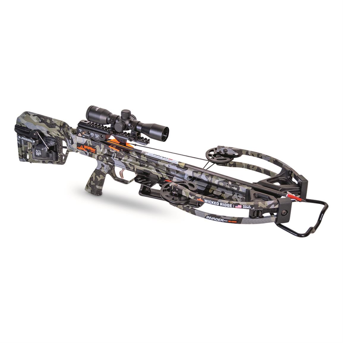 Wicked Ridge Invader M1 390 Crossbow Package, ACUdraw 50 SLED De-Cocking Device | Sportsman's Guide