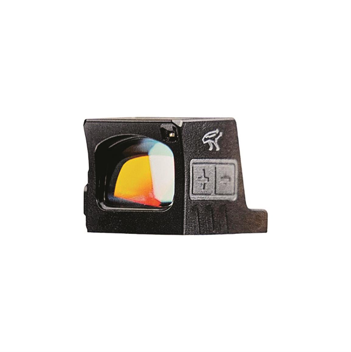MeCanik MO4 Enclosed Reflex Sight, 1x Magnification, Switchable 32 MOA Circle / 3 MOA Dot ...