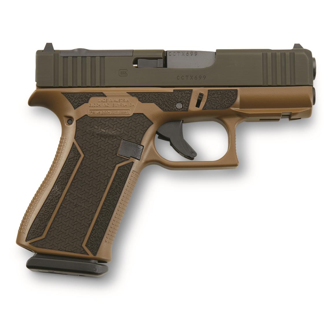 Glock 43X MOS SCT Happy Little Trees, Semi-automatic, 9mm, 3.41" Barrel, 10 Rounds | Sportsman's ...