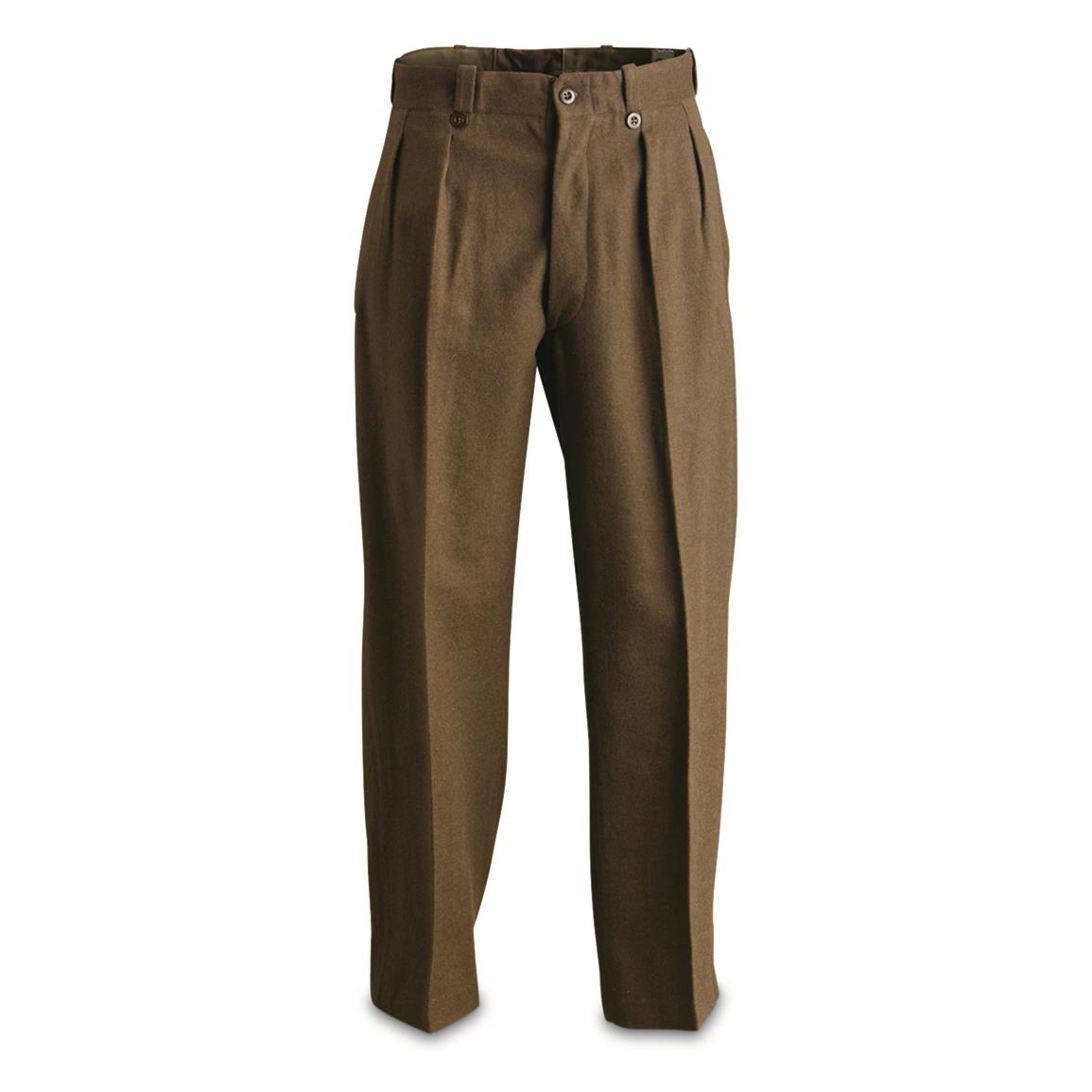 French Military Surplus 100% Wool Field Pants, Like New | Sportsman's Guide