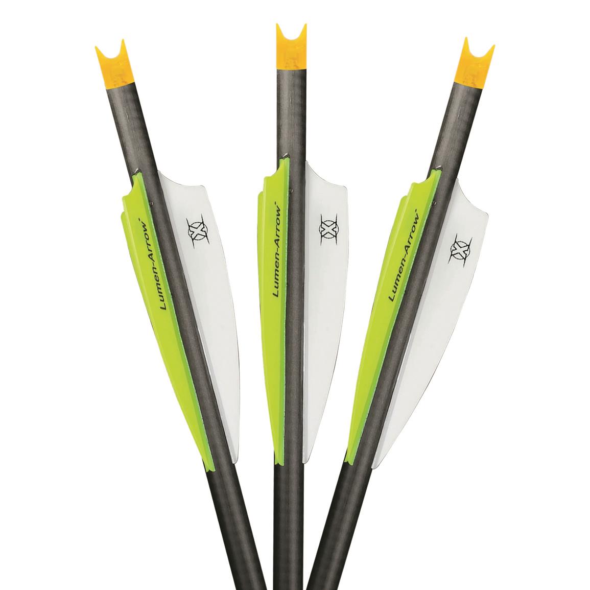 Lumenok Crescent 20" X-Vane Crossbow Bolts, 3 Pack | Sportsman's Guide