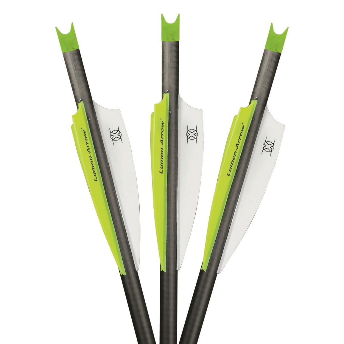 Lumenok Crescent 20" X-Vane Crossbow Bolts, 3 Pack | Sportsman's Guide