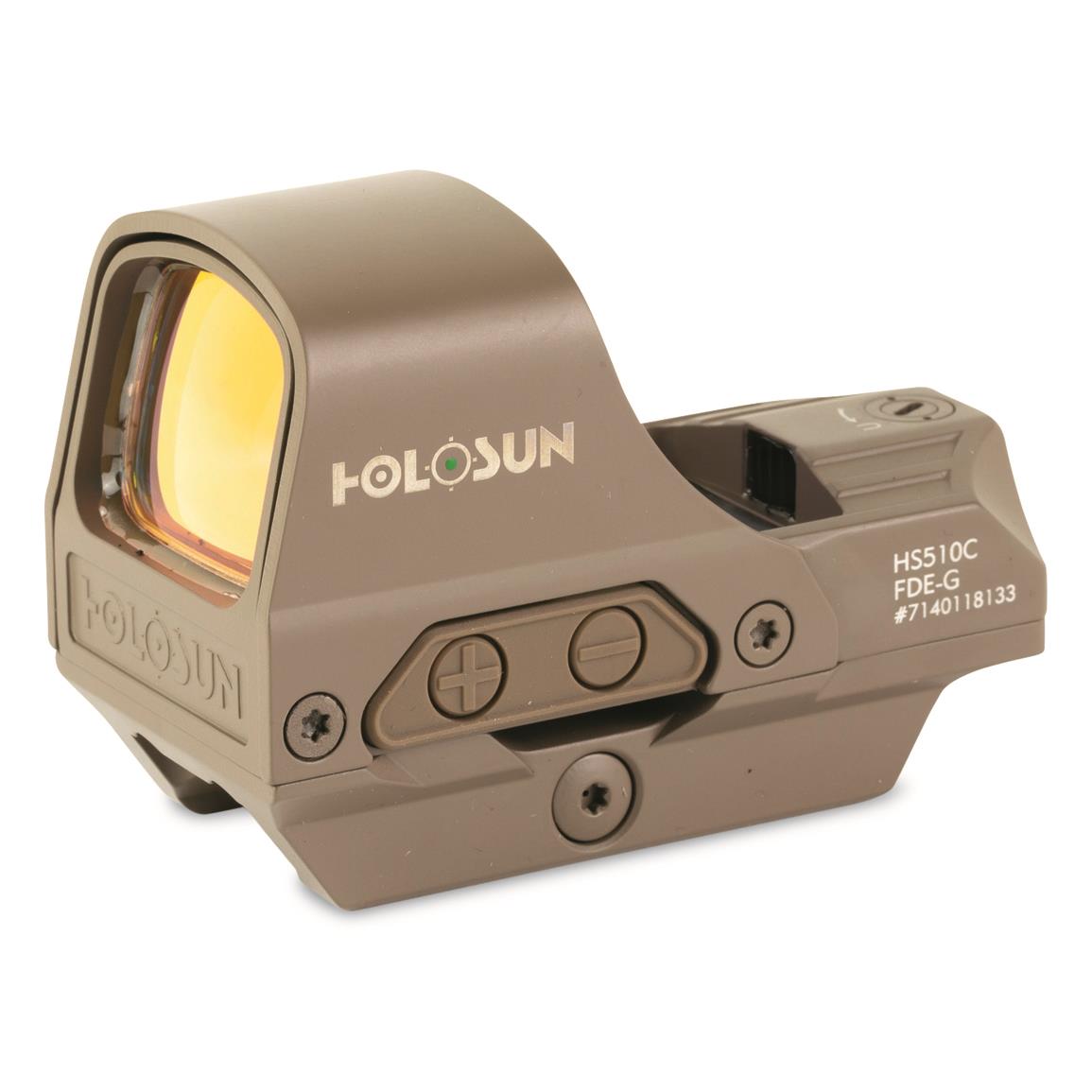 Holosun HS510C Green Multi-Reticle Sight, FDE | Sportsman's Guide