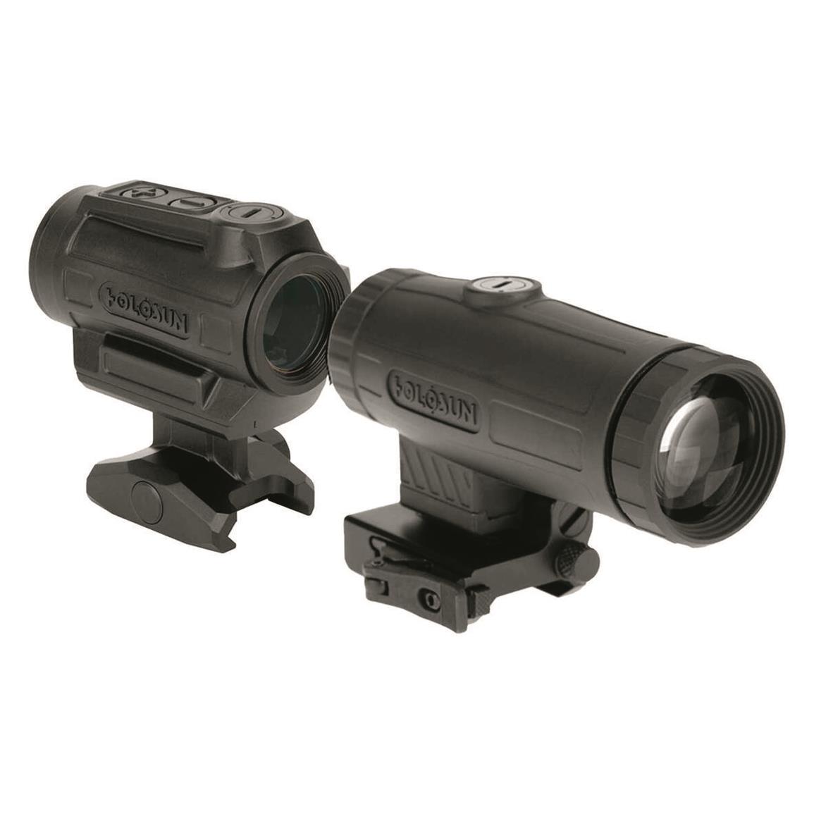 Holosun ARO 1X Red Dot Sight with HM3X 3x Magnifier Combo, 2 MOA Dot ...