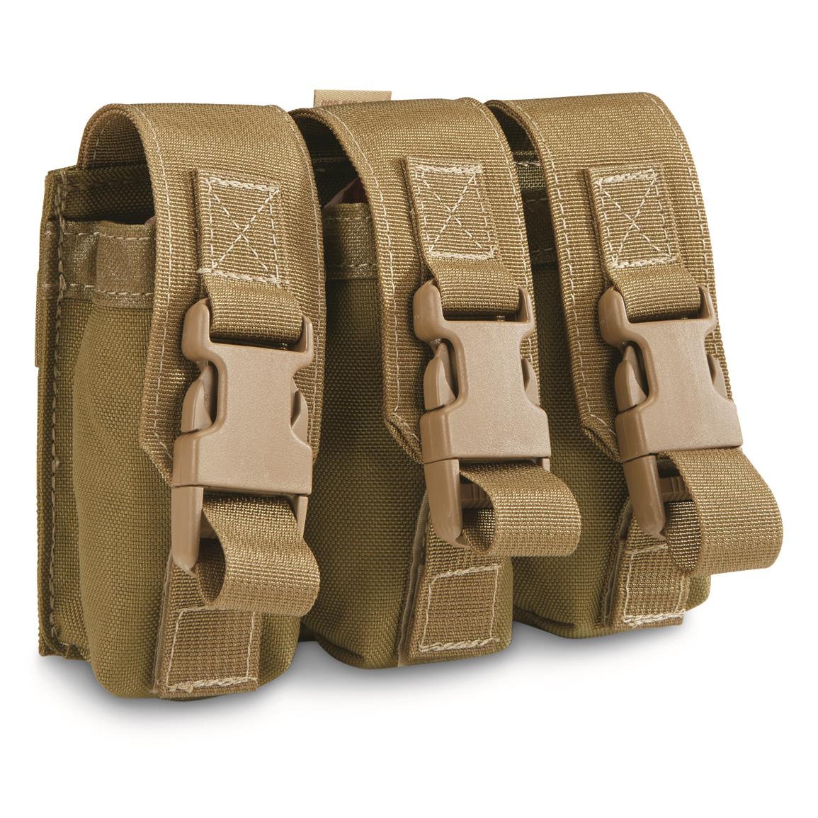 U.S. Military Surplus FireForce Modular Triple Flashbang Grenade Pouch ...