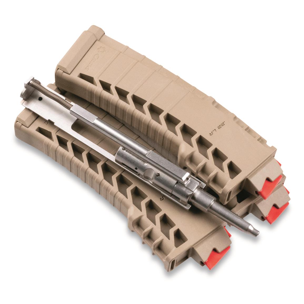 CMMG Drop-In .22LR AR-15 Bravo Conversion Kit, (3) 25-rd. Magazines ...