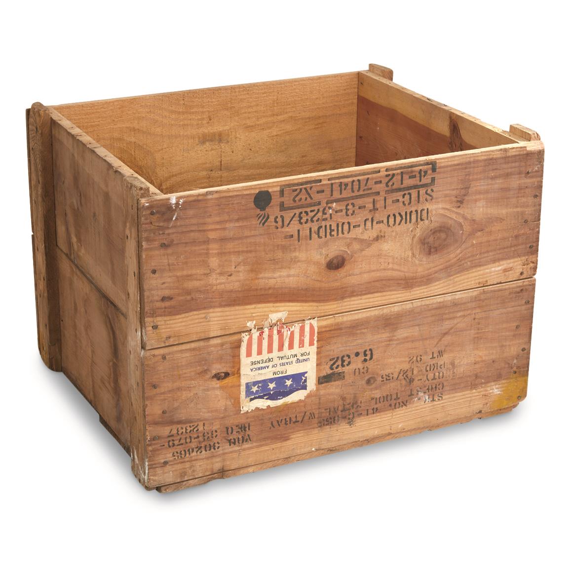 U.S. Military Surplus 1942 Boxed Crate, New | Sportsman's Guide