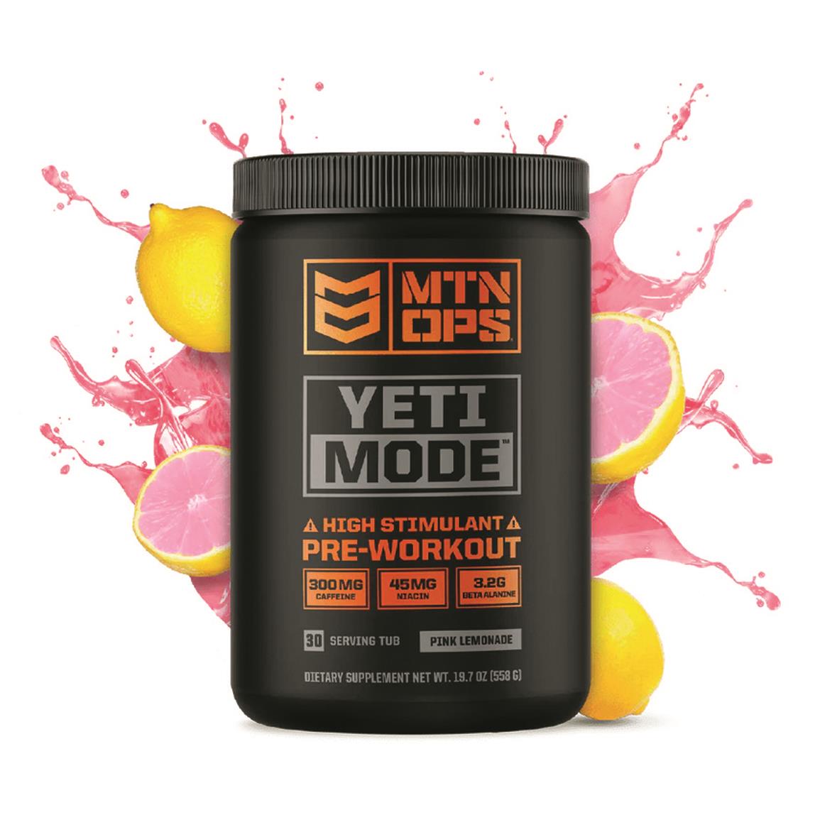 MTN OPS Yeti Mode High Stimulant Pre-Workout | Sportsman's Guide